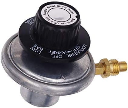 LPG 1 lb Adjustable Propane Gas Regulator Knob Pressure Relief Valve M12x1 Nozzle 0.7 mm ...