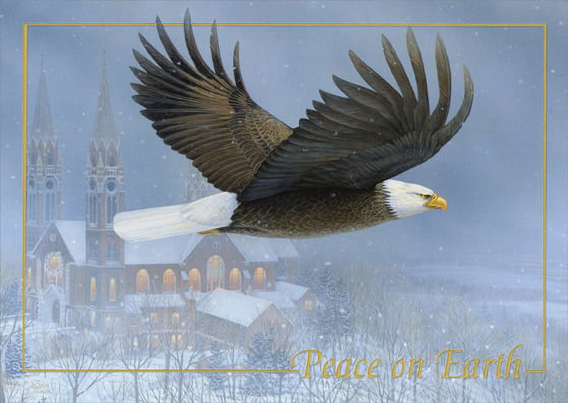 LPG Greetings Eagle: Peace on Earth Sam Timm Christmas Card (1 card/1 ...