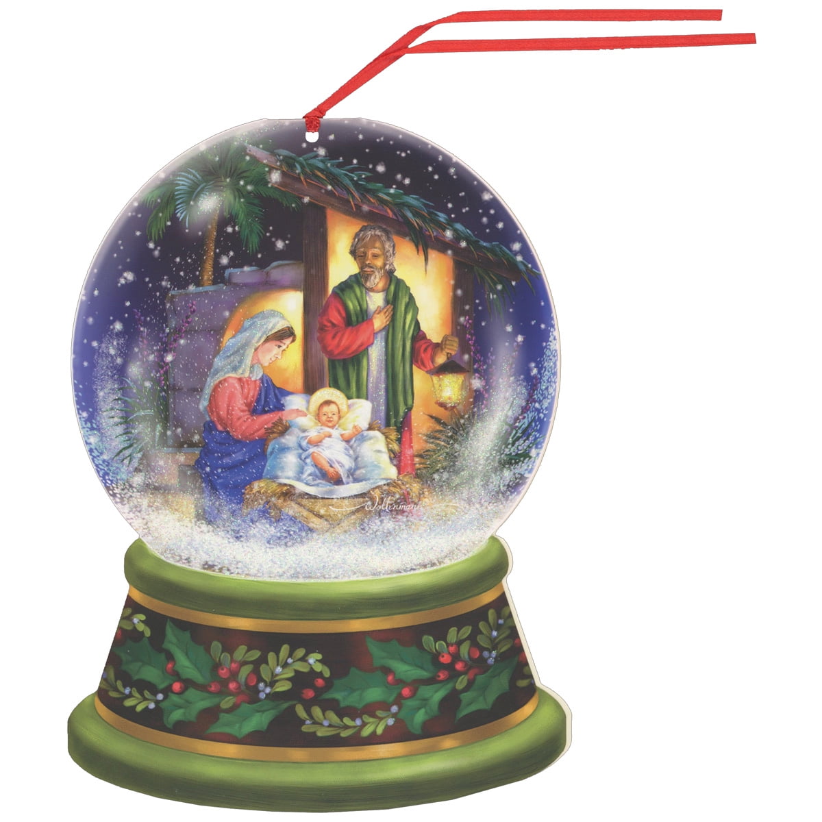 LPG Greetings Manger Scene: Baby Jesus, Mary and Joseph Snow Globe ...
