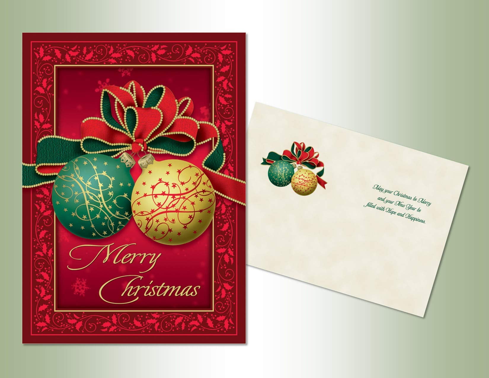 LPG Greetings Deluxe Boxed Christmas Cards, Embossed Foil Design with ...