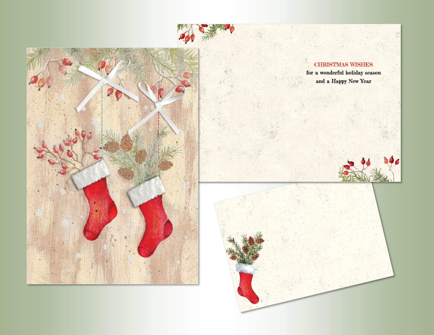 LPG PERFORMING ARTS BOXED CHRISTMAS CARDS Set of 12 hand embellished ...