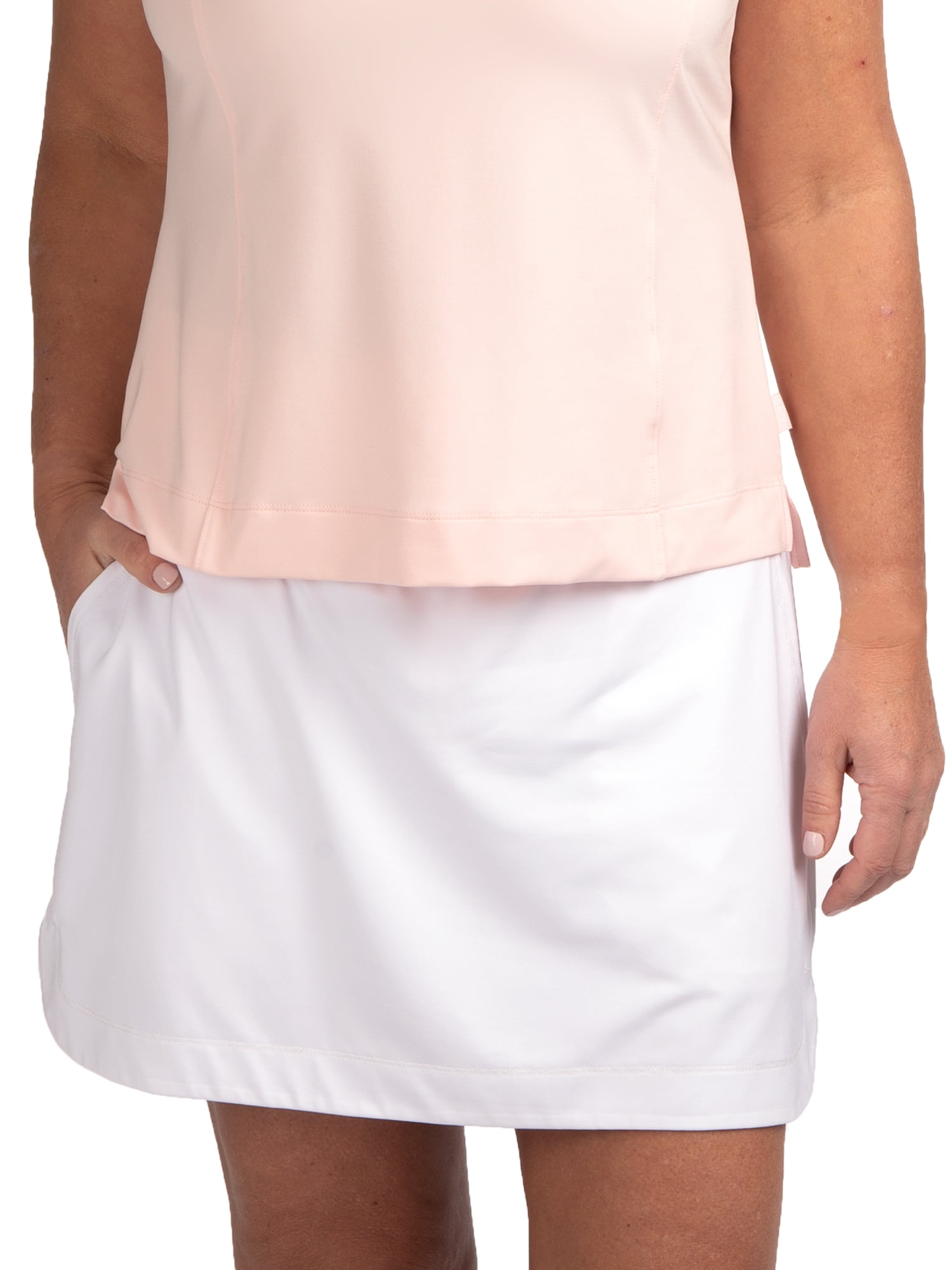 LPGA Women's Great Round Step Hem Skort in White, Size M - Walmart.com