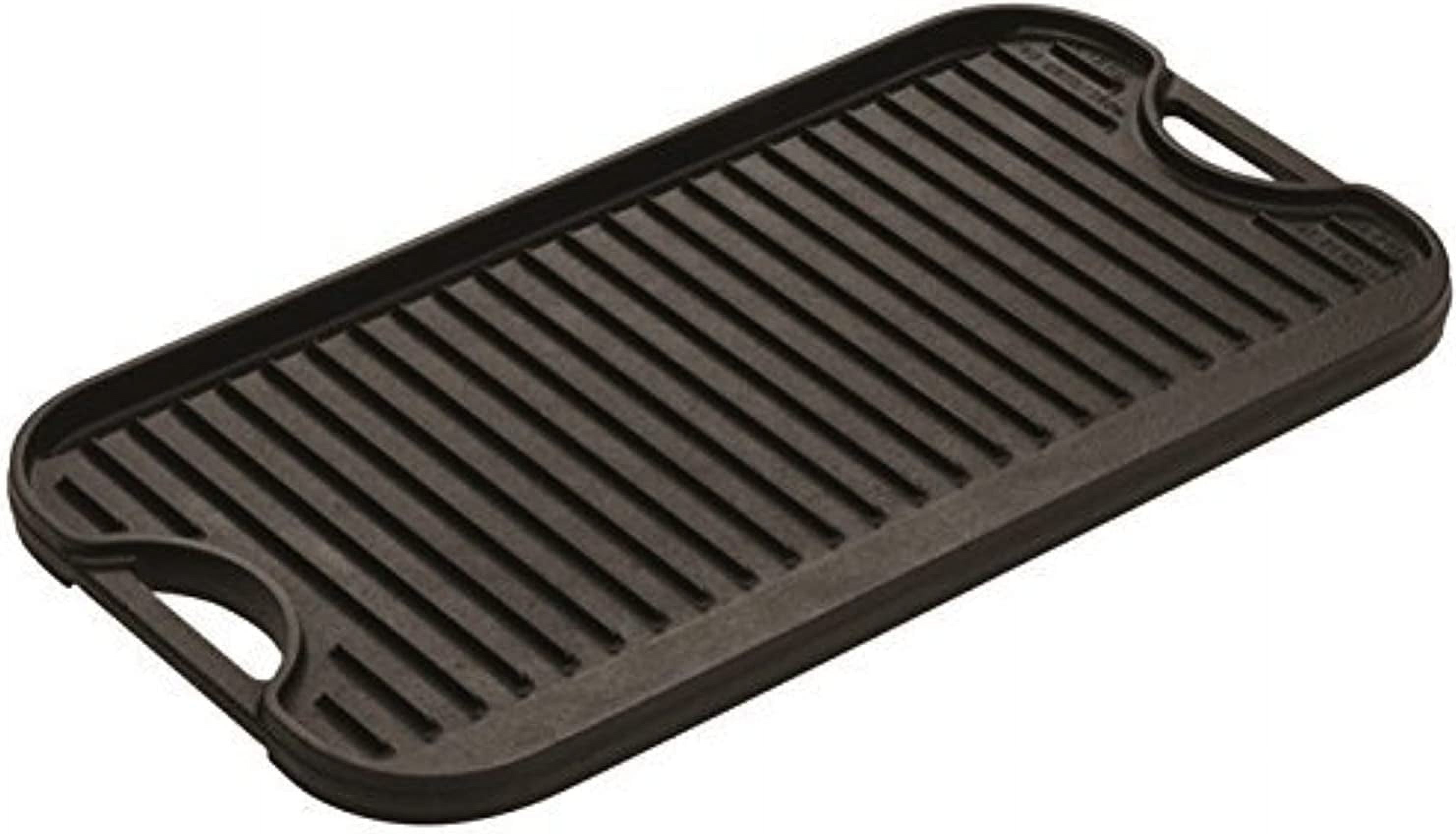 LPGI3 Cast Iron Reversible Grill/Griddle, 20-inch x 10.44-inch, Black ...