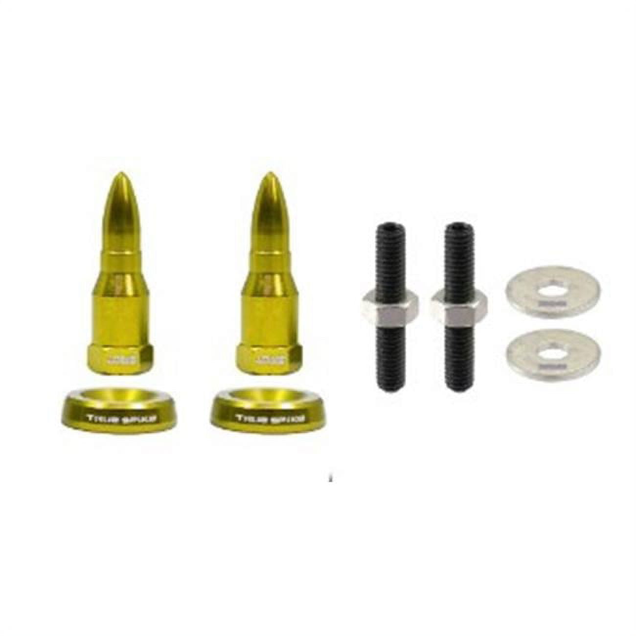 LPH005GD License Plate Fastener Complete Kit, Gold - Walmart.com