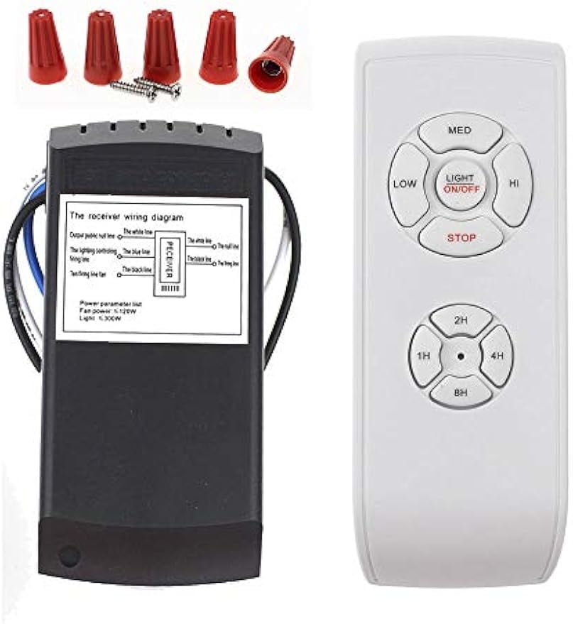LPHUMEX Universal Ceiling Fan Remote Control Kit, 3-in-1 Ceiling Fan ...