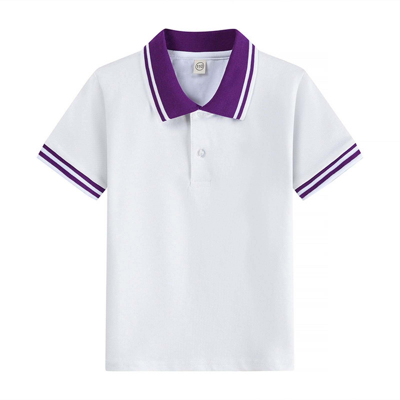 LPKRT Kids Short Sleeve Polo Shirt Lapel Solid Color Golf Tee Shirts ...