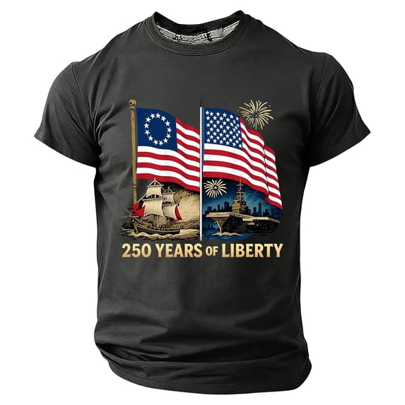 LPKRT Kids USA T Shirts 250Th Anniversary Print Baggy Short Sleeve Top ...