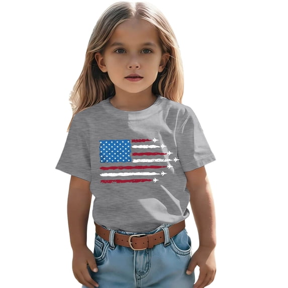 LPKRT Kids Usa Short Sleeve T Shirts Crewneck 250Th Anniversary Graphic ...