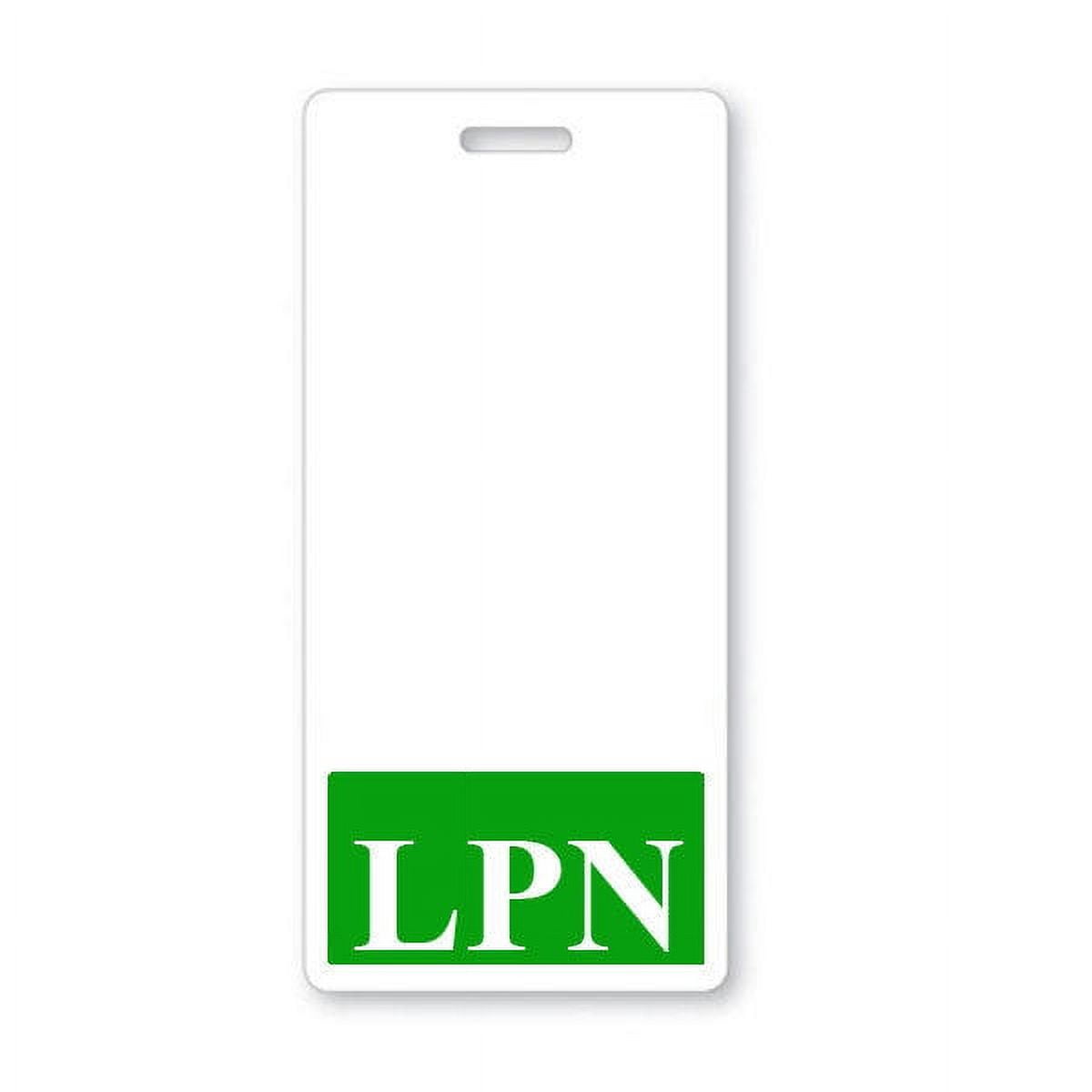 LPN Badge Buddy - Vertical Heavy Duty Spill & Tear Resistant Cards - 2 ...