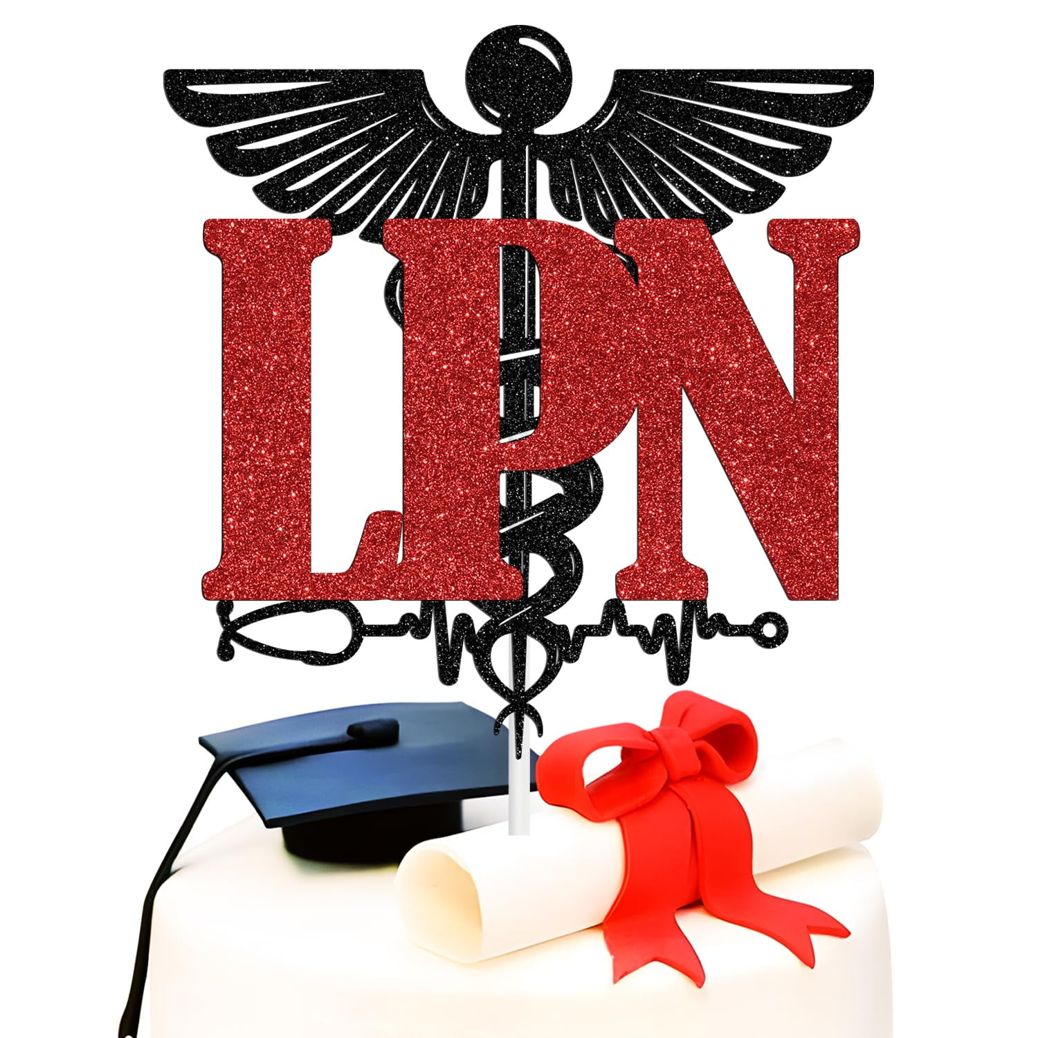 LPN Cake Topper, Congrats Licensed Practical Nurse, MDH12025 Nurse ...