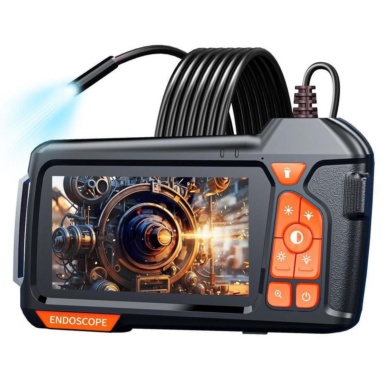 LPS 4.3'' IPS HD Industrial Endoscope Kit - IP67 Waterproof Dual-Lens ...