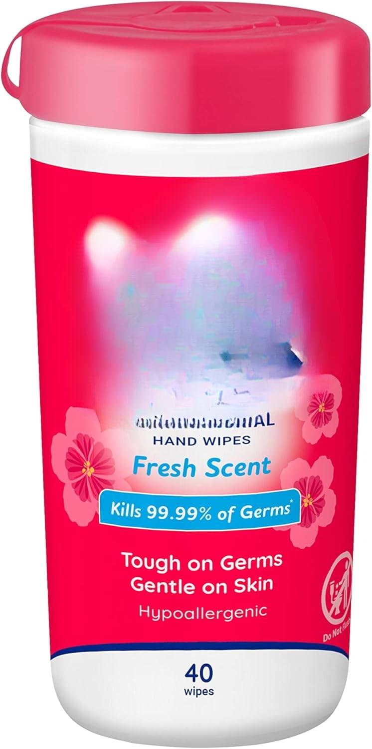 LPS Antibacterial Hand Wipes 40 Pack - Fresh Fragrance Hand ...