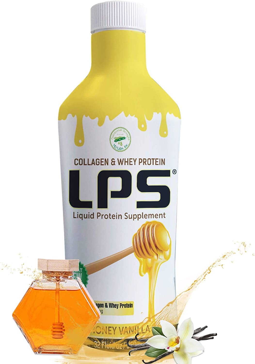 LPS Sugar-Free Collagen & Whey Liquid Protein Supplement by Nutritional ...