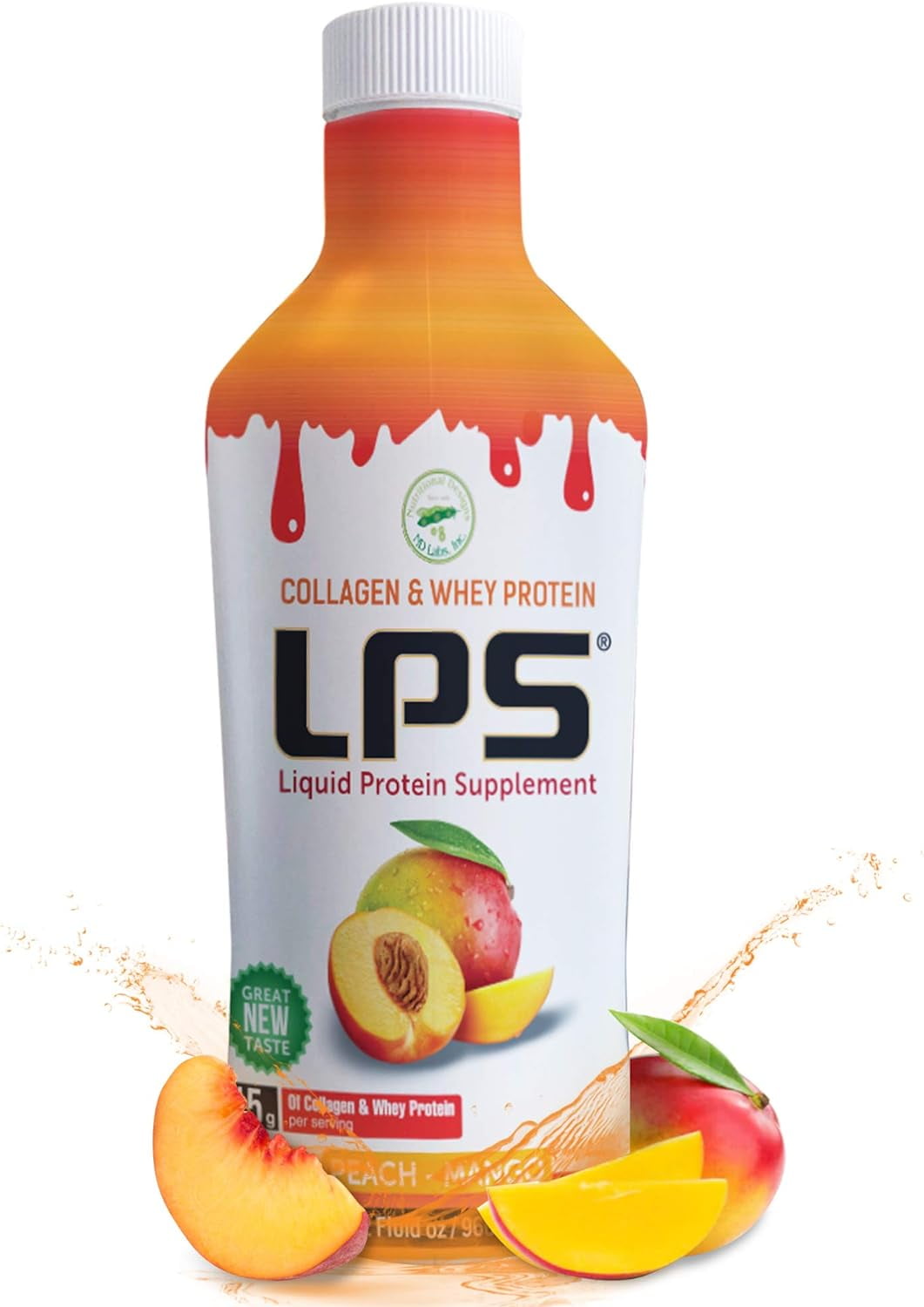 LPS Sugar-Free Collagen & Whey Liquid Protein Supplement by Nutritional ...