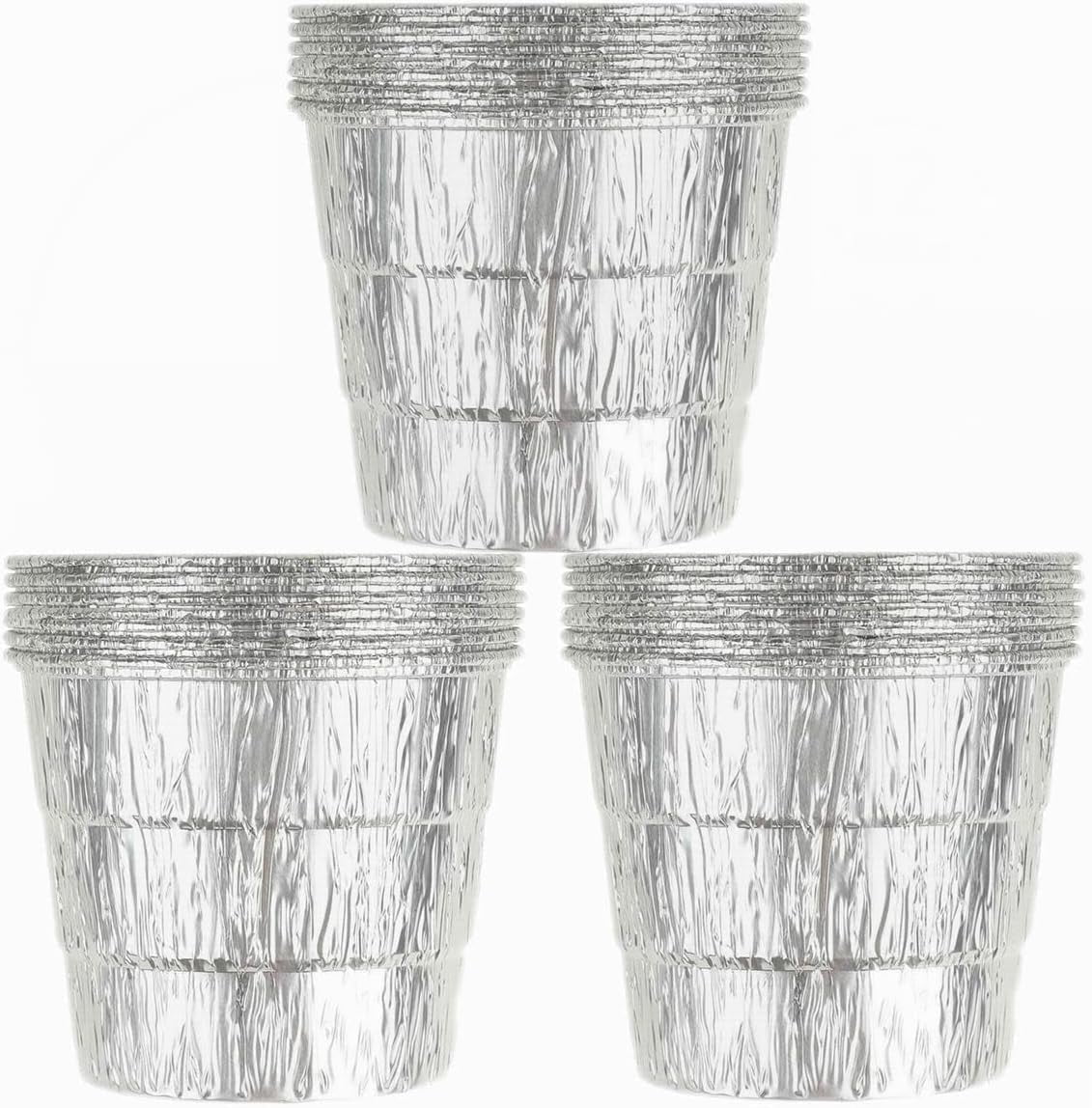 LPSSTORE 15 Pack Grease Bucket Liner Disposable Aluminum Foil Drip Pan ...