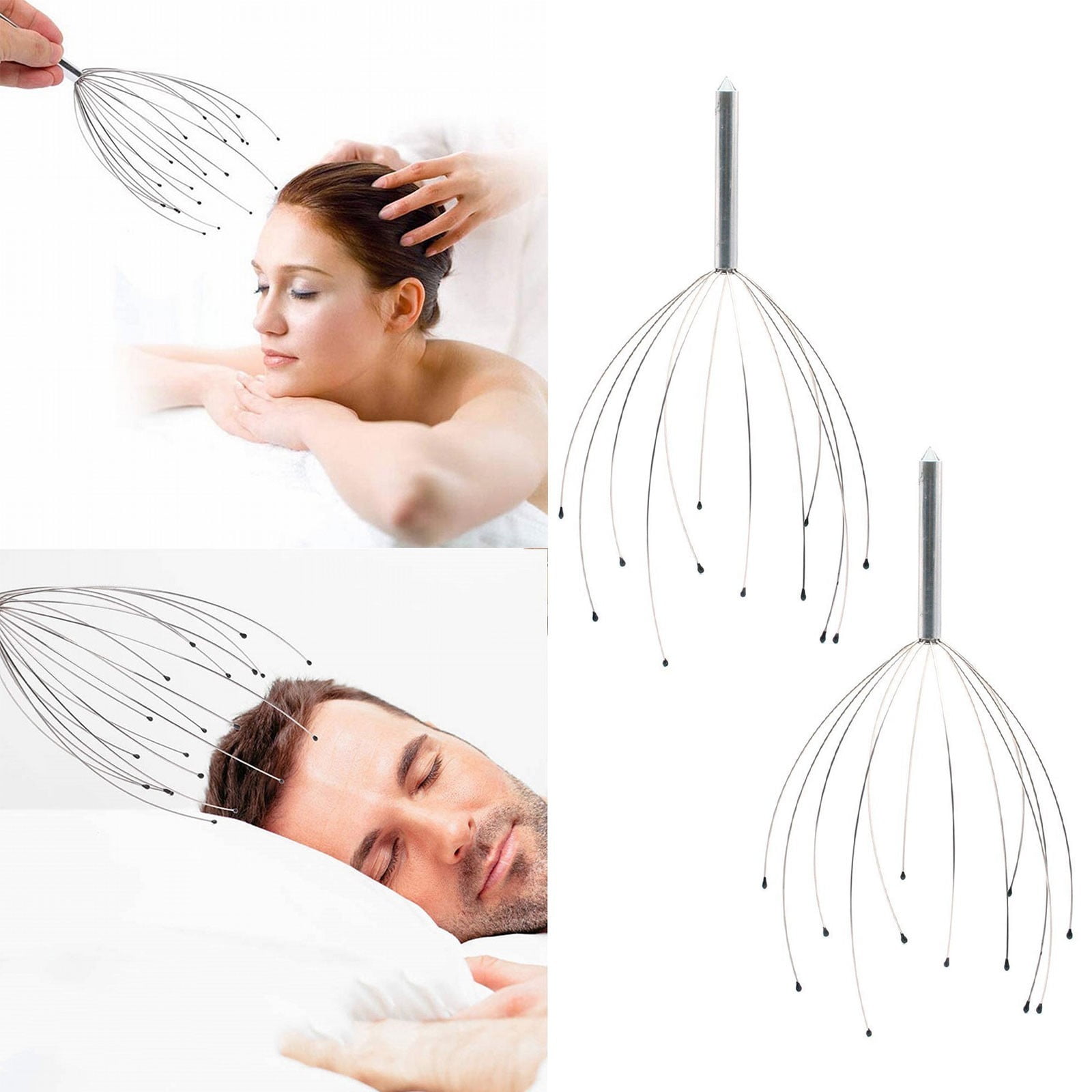 LPSSTORE 2pack Scalp Massager Handheld Head Massager Scraper for Deep ...