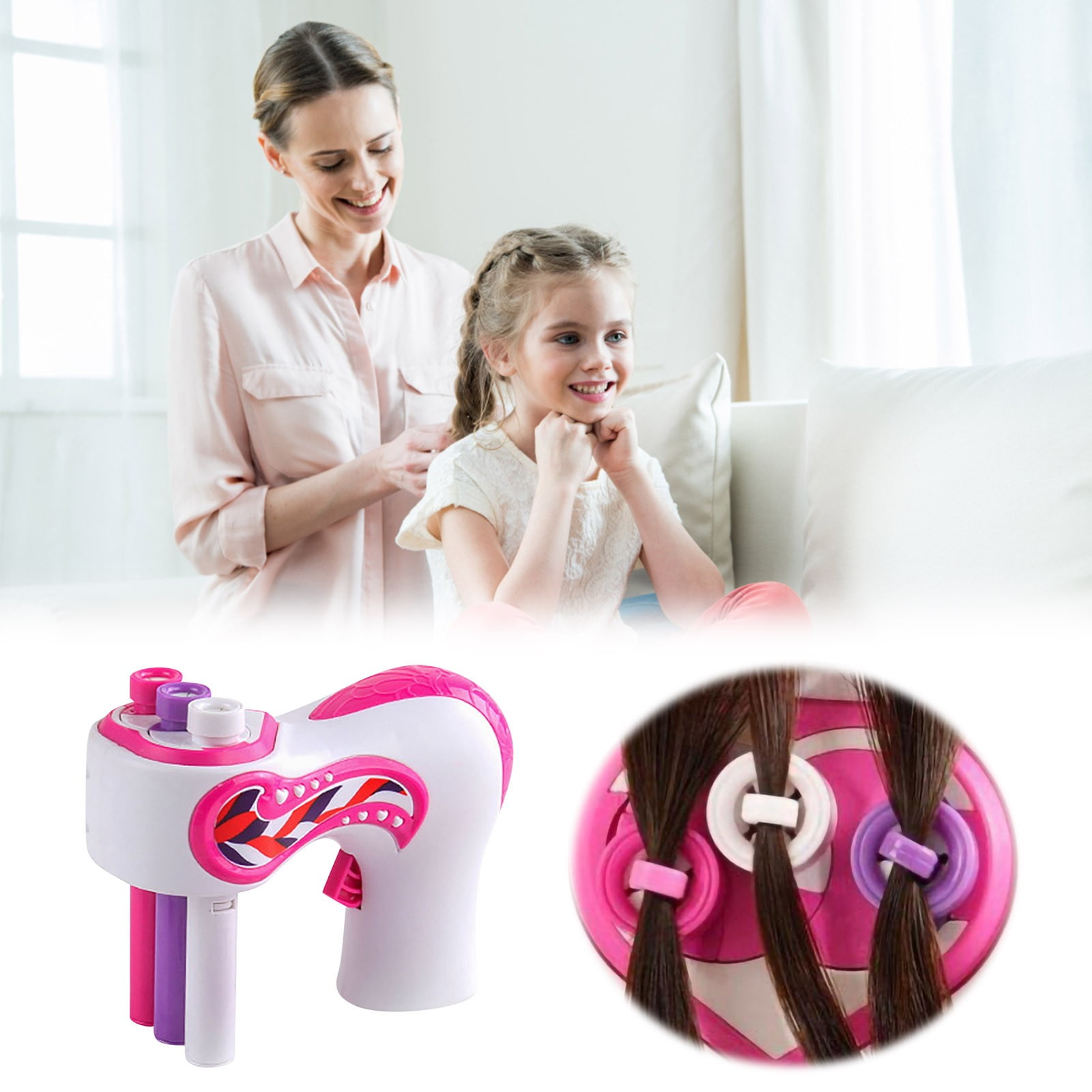 LPSSTORE Automatic Braider Machine Hair Styling DIY Convenient Braid ...