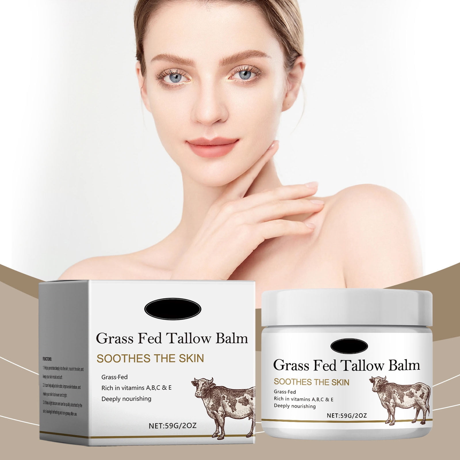 LPSSTORE Beef Tallow for Skin Beef Tallow and Tallow Face Moisturizer ...