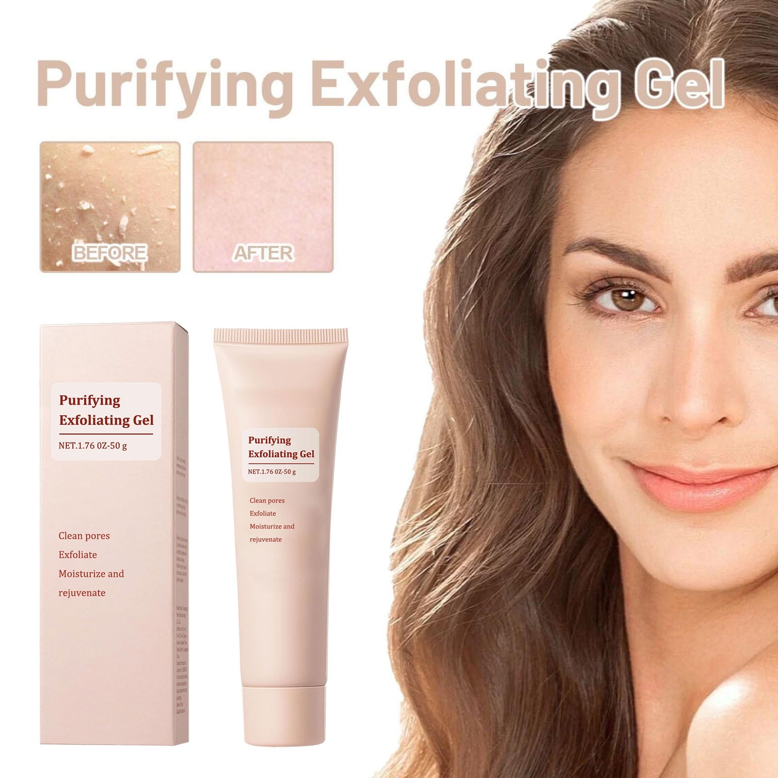 LPSSTORE Exfoliating Gel Gentle Clean and Shrink Pores Tender Skin ...