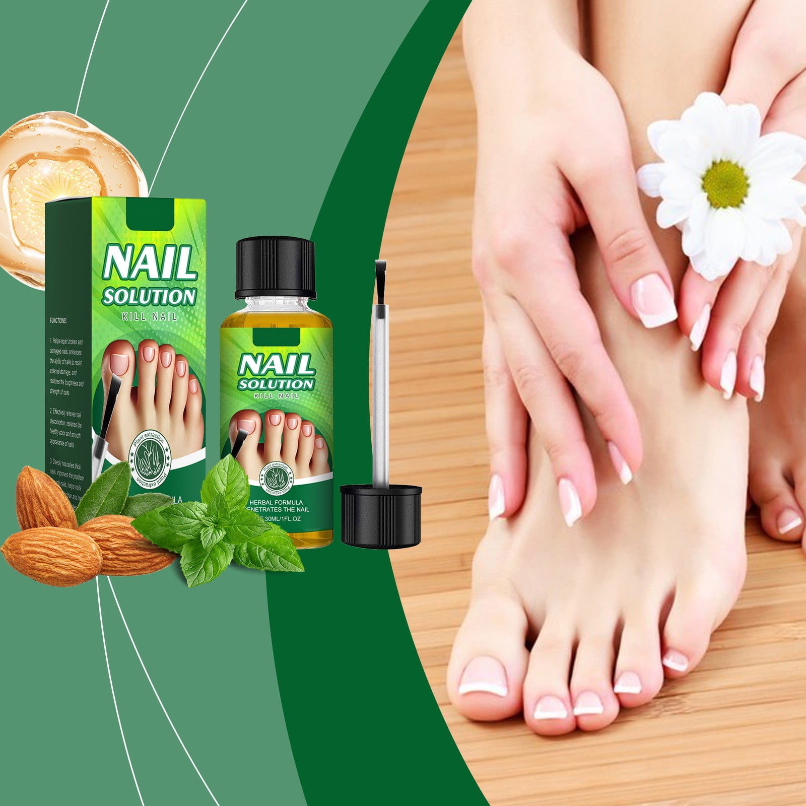 LPSSTORE Gentle Toenail Care Solution Deep Cleaning and Nourishing ...