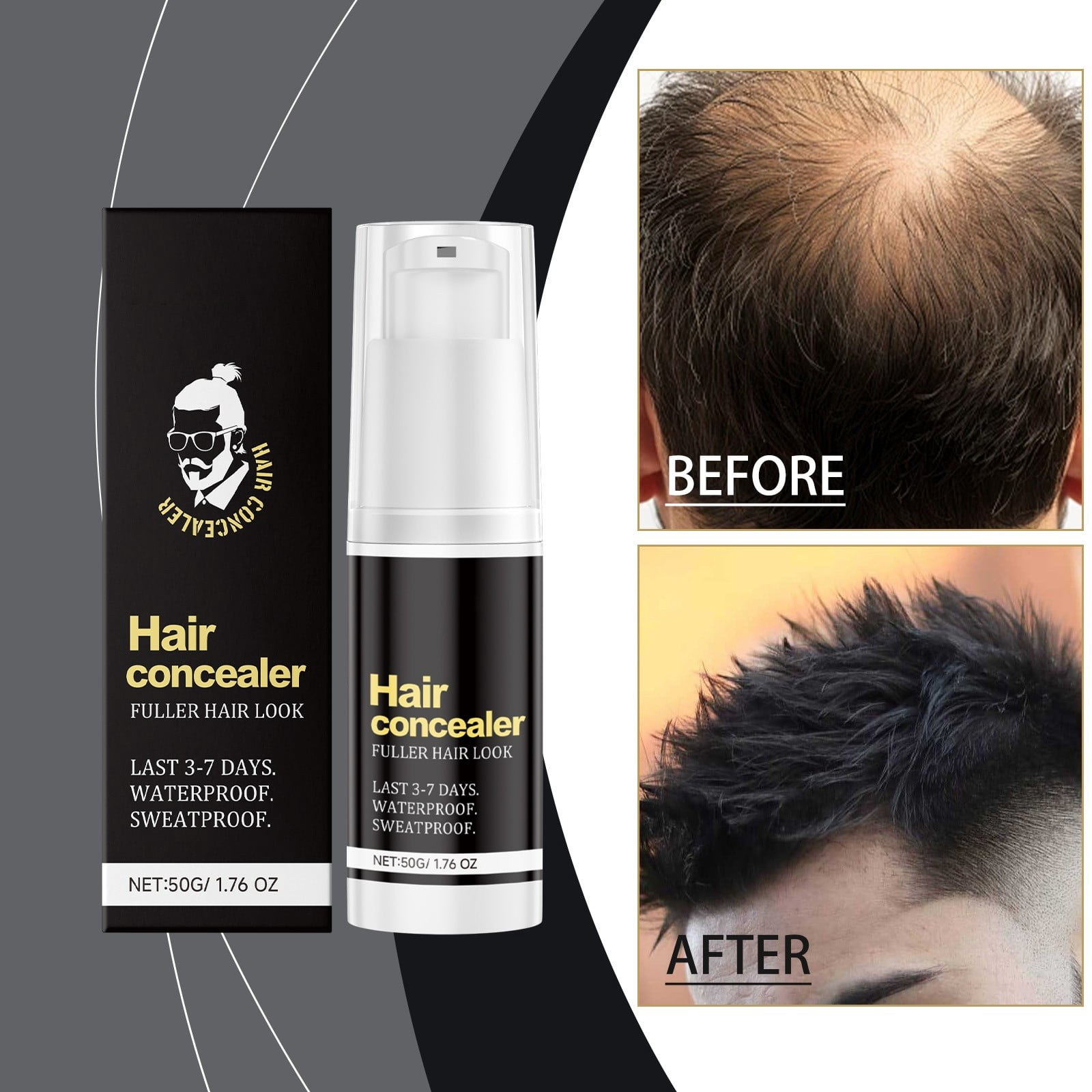 LPSSTORE Hair Concealer Covers The Hairline Makes The Hair Increases ...