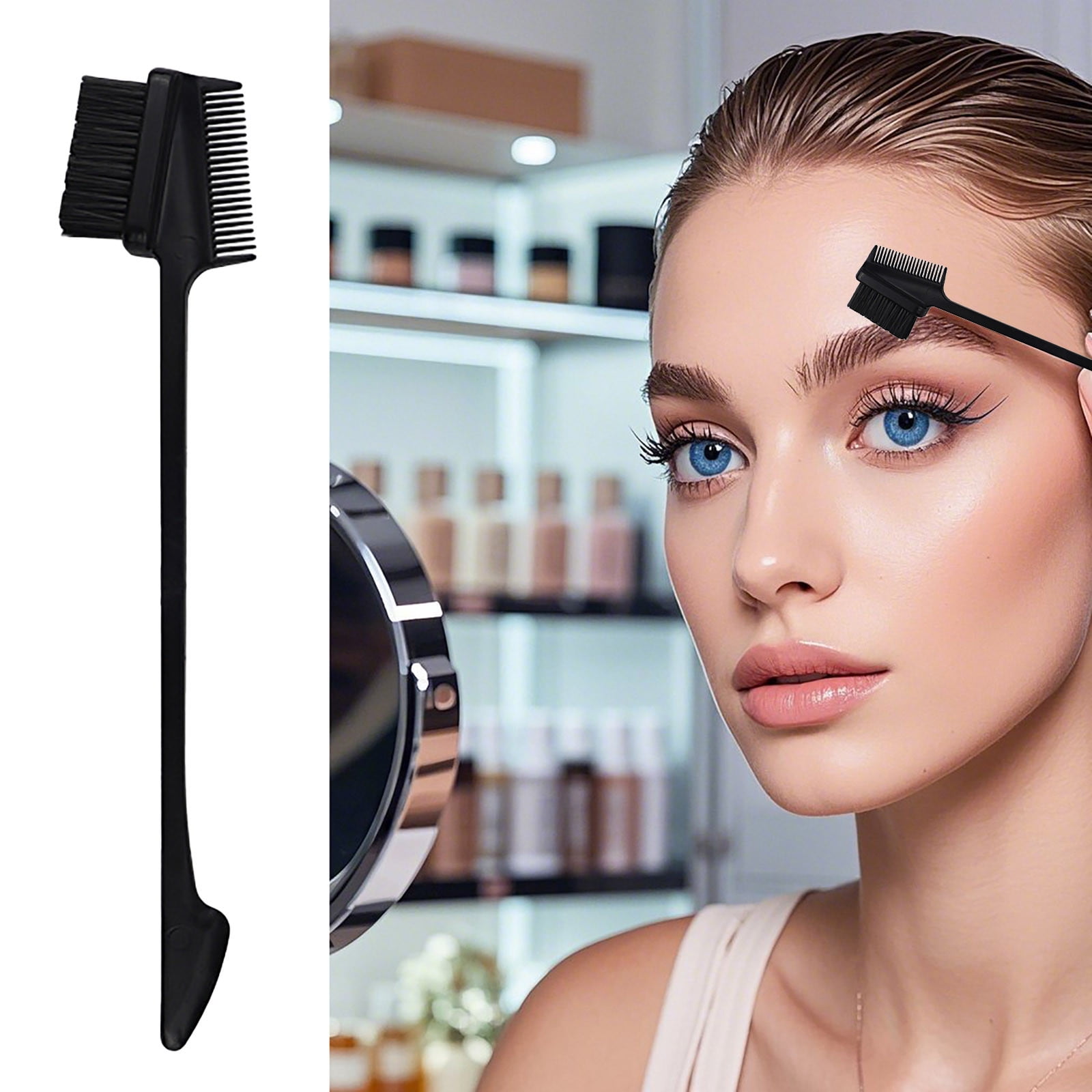 LPSSTORE Hair Edge Brush Double Control Hair Brush Comb Combo Edge ...