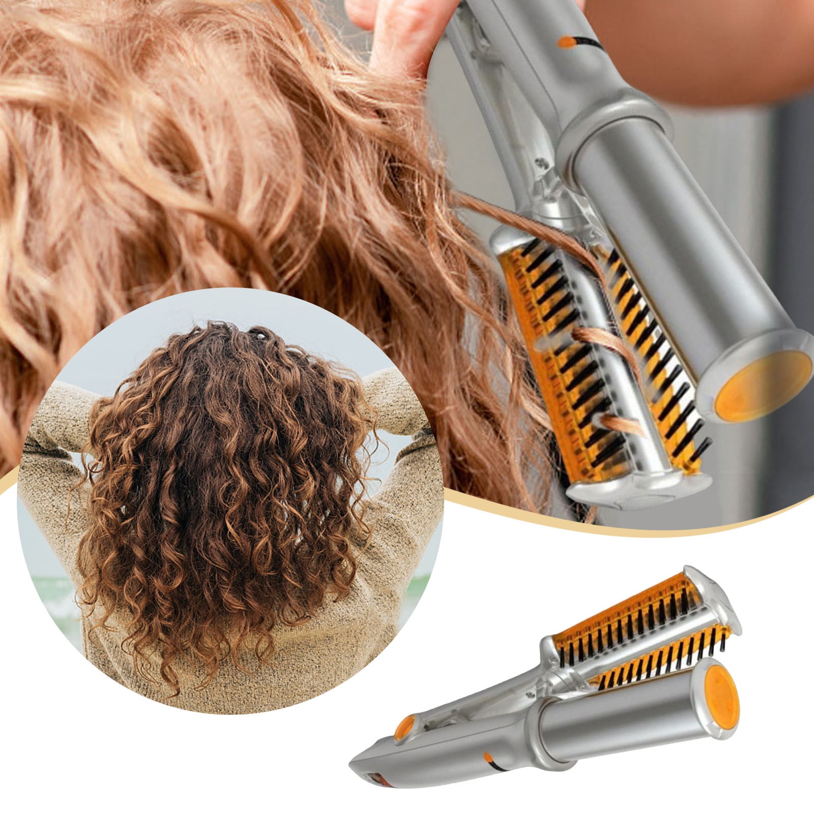 LPSSTORE Hair Straightening Curling Straightener&Curler Styler 2 in 1 ...