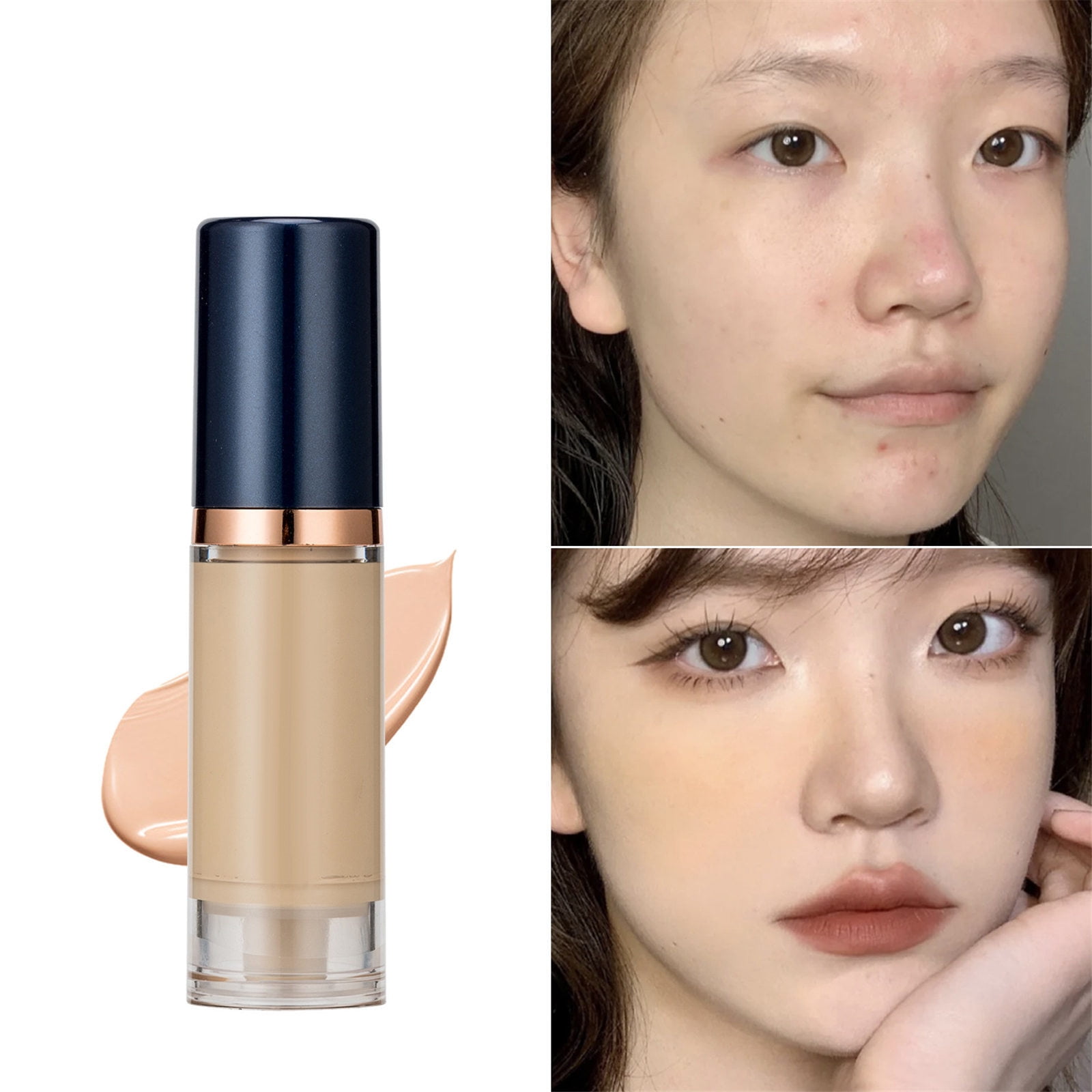 LPSSTORE Liquid Foundation Face Makeup for Normal and Dry Skin Longwear ...