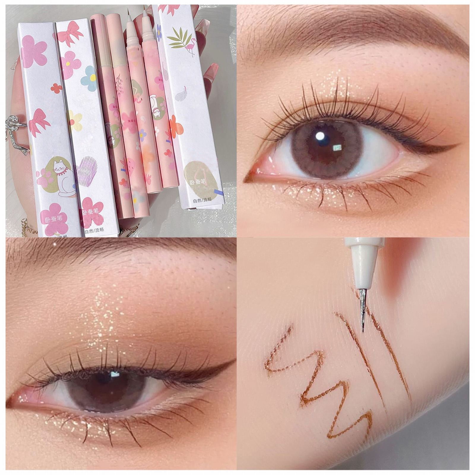 LPSSTORE The Liquid Sleeping Silkworm Pen Is Very Thin The Brush Head ...