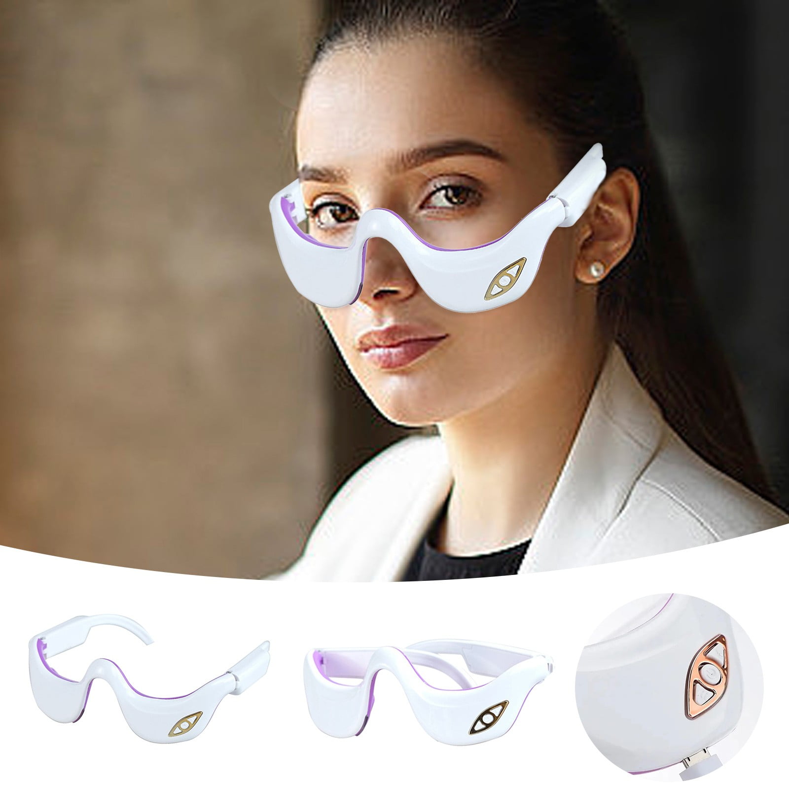 LPSSTORE Micro Current Eye Massager Smart Vibration Infrared Heating ...