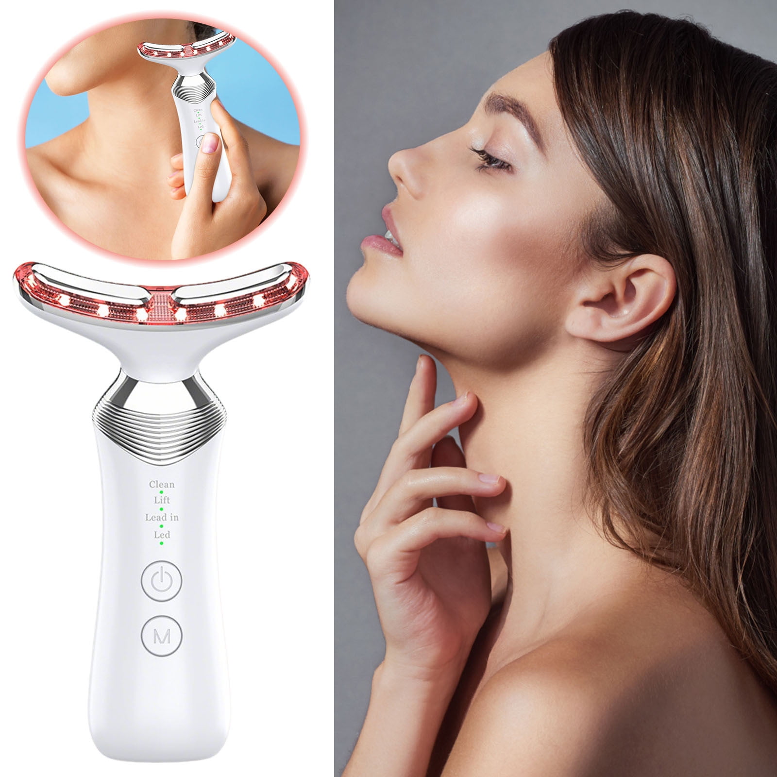 LPSSTORE Neck Removal Care Micro Current Neck Massager with Vibration ...