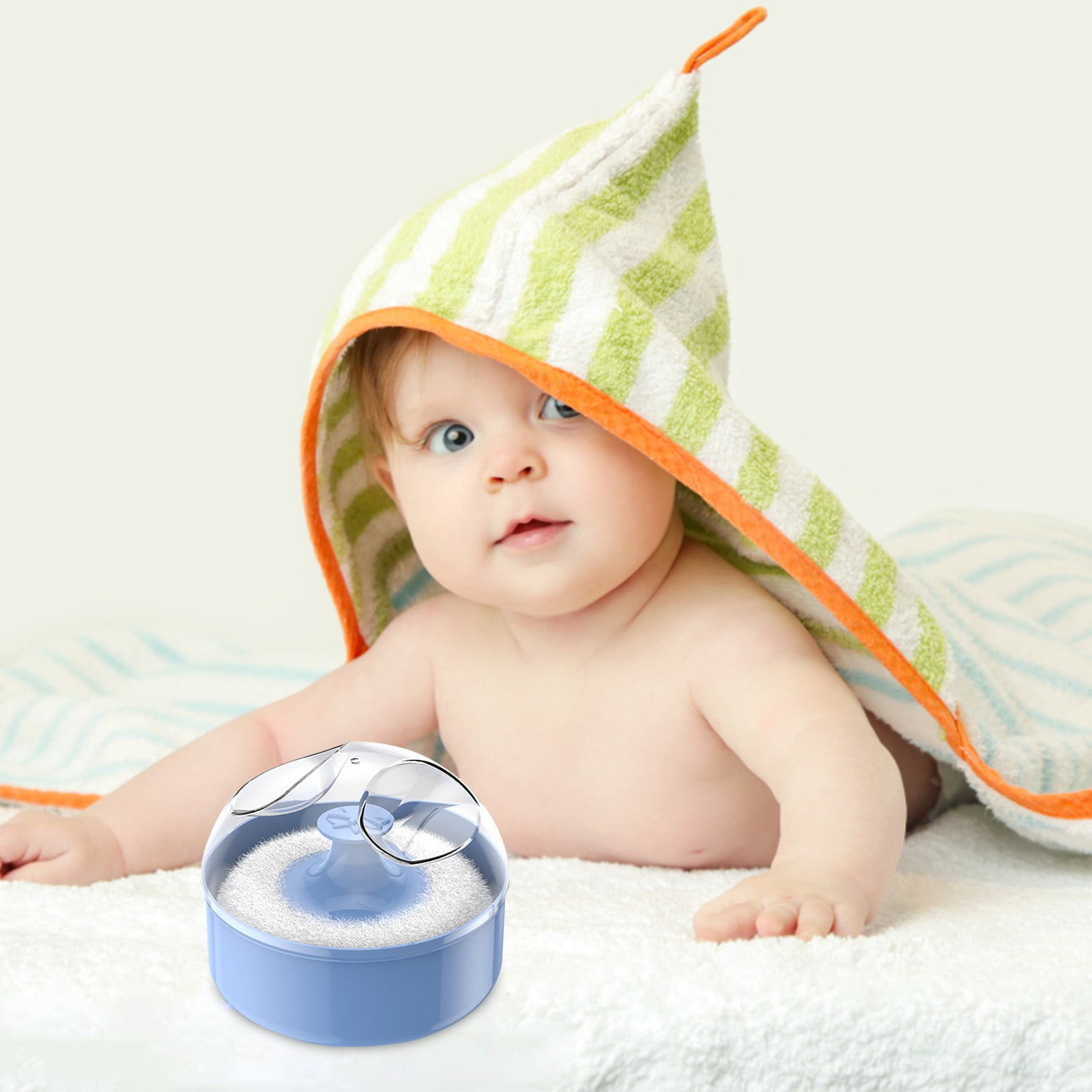 LPSSTORE Powder Puff Set Portable Talcum Powder Puff ，Dusting Powder ...