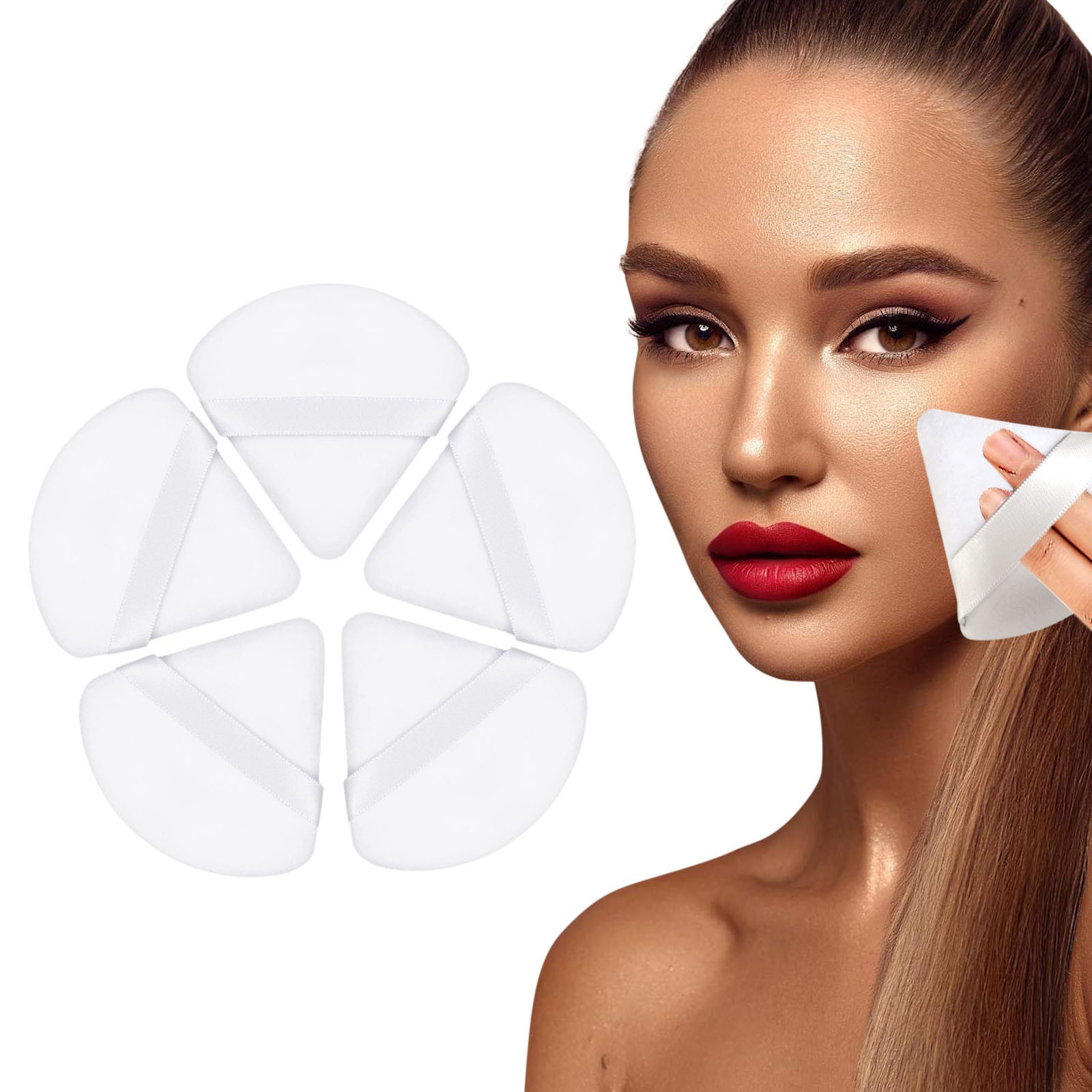 LPSSTORE Powder Puff Triangle Makeup Puff for Loose Powder Body Powder ...
