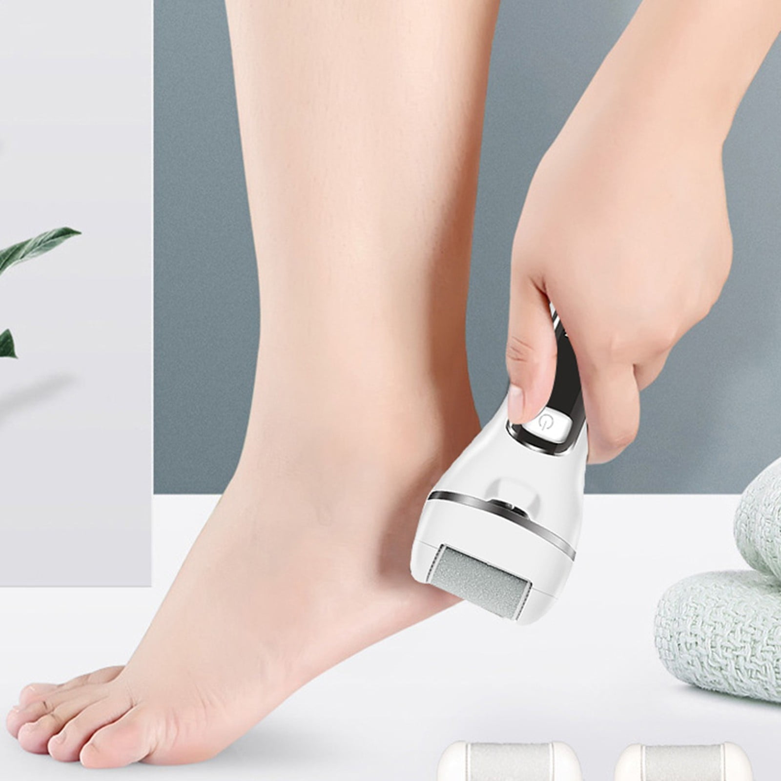 LPSSTORE Rechargeable Foot File with LED Light Pedicure Tool for ...