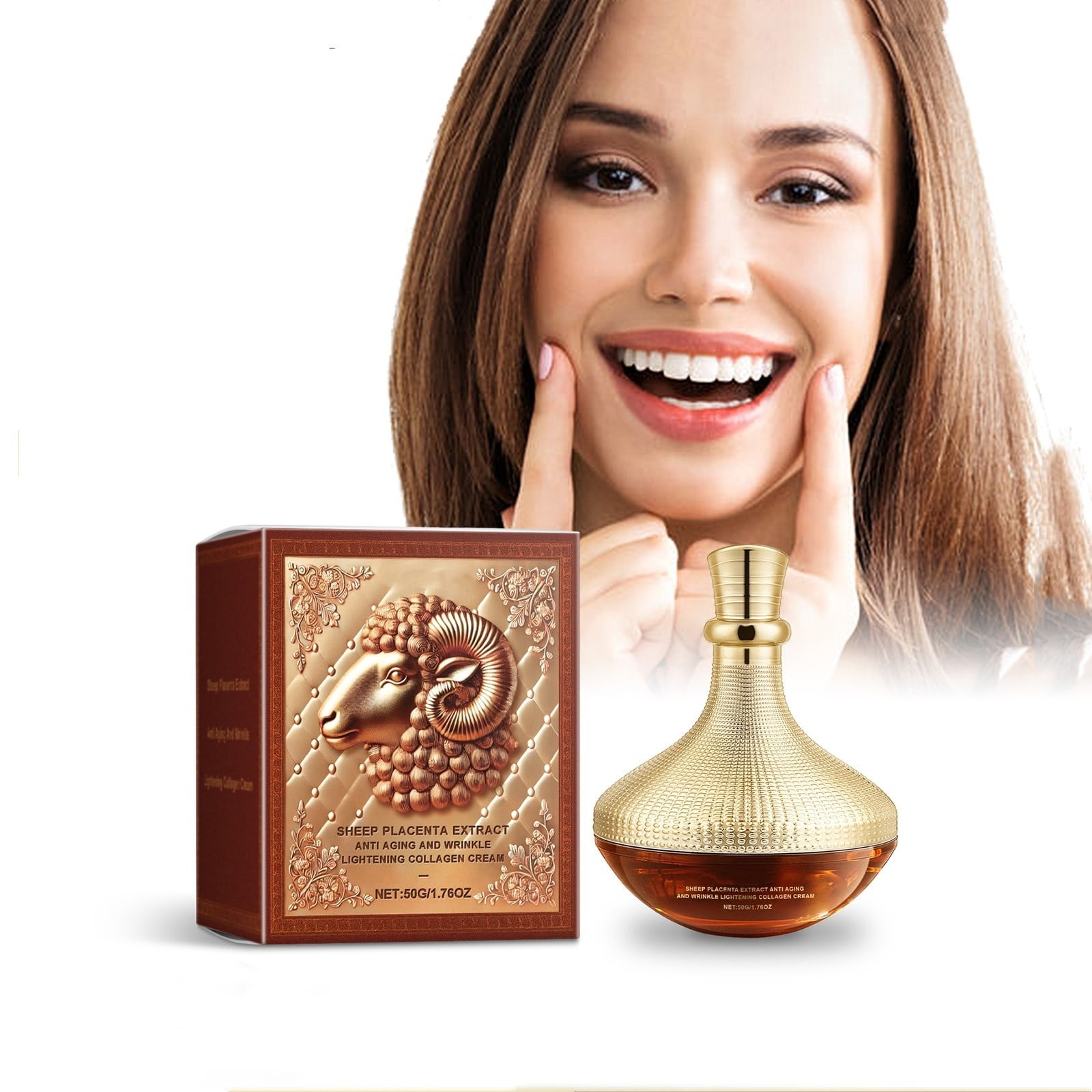 LPSSTORE Sheep Placenta Collagen Moisturizing Facial Hydrating ...