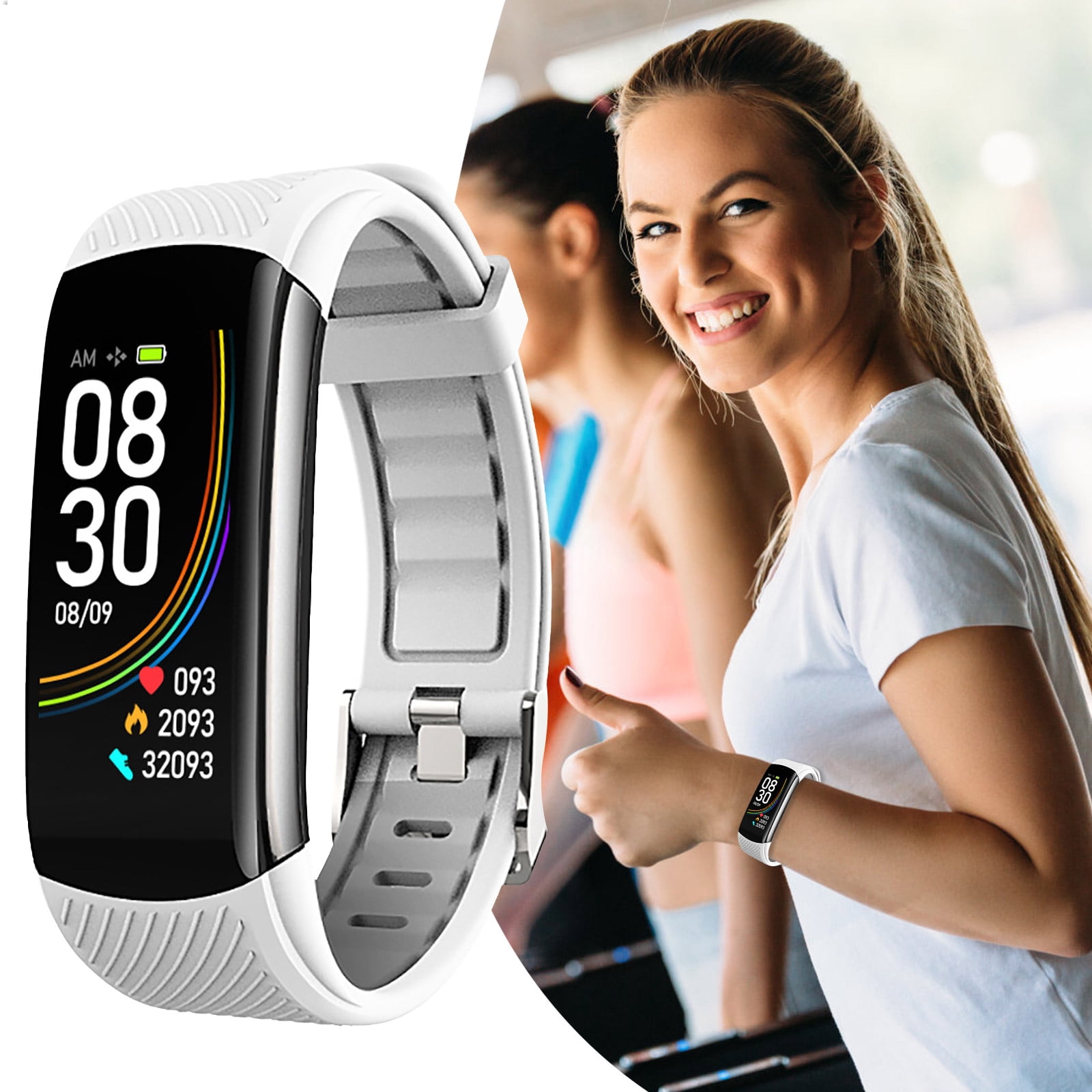 LPSSTORE Smart Bracelet Color Screen Bluetooth Exercise Oxygen Sleep ...