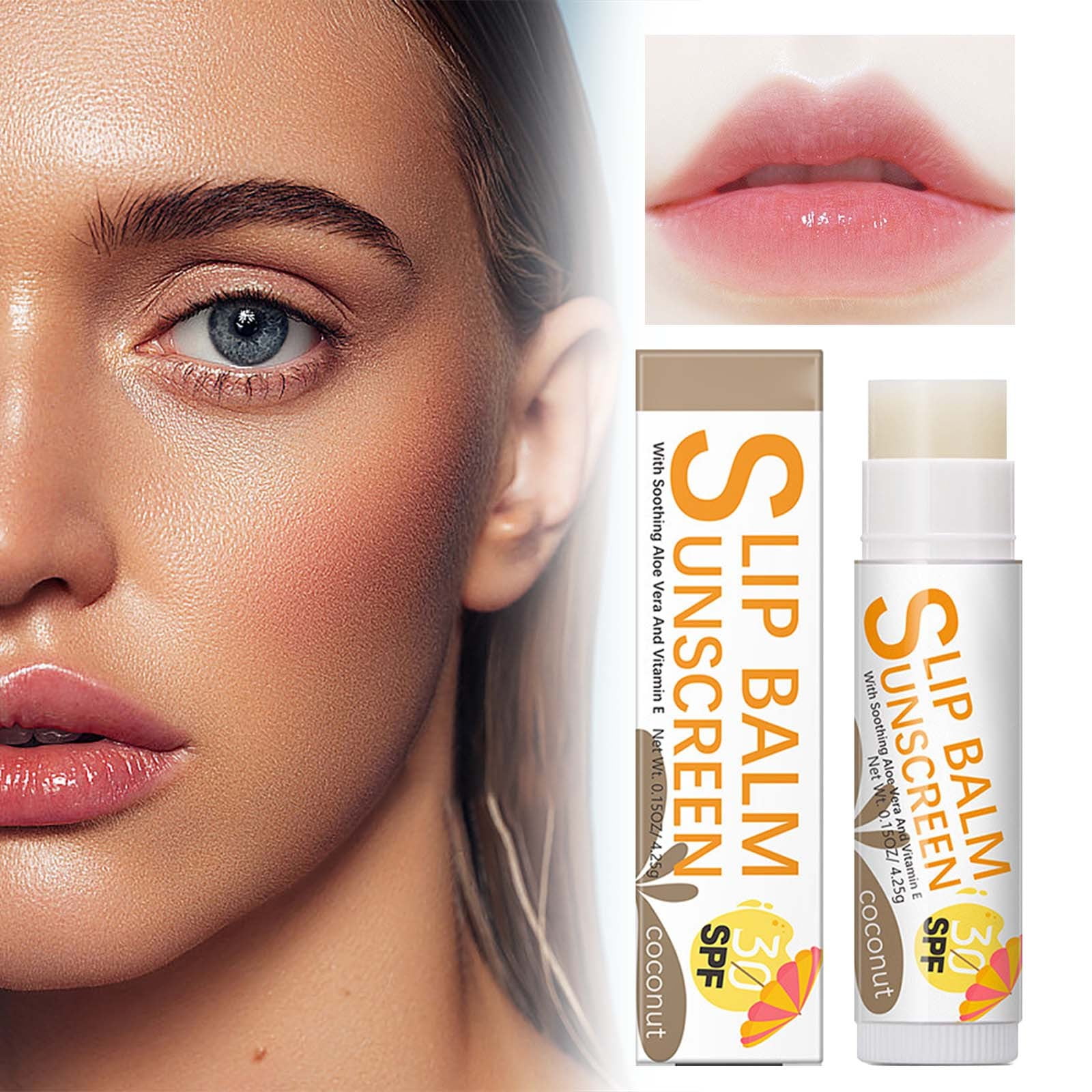 LPSSTORE Sunscreen Lip Hydrating Lip with Aloe and Vitamin E Sun Screen ...