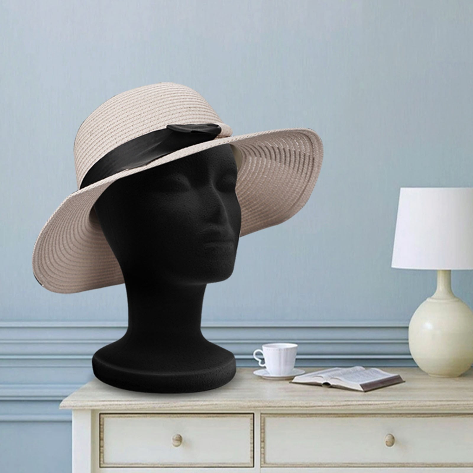 LPSSTORE Wig Head Tall Female Foam Mannequin Wig Stand and Holder for ...