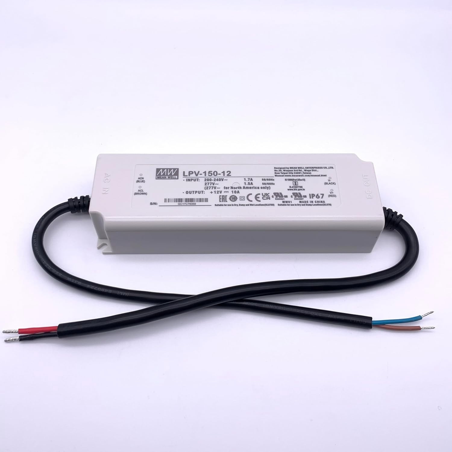 LPV-150-12 Mean Well Power Supply MeanWell LPV-150-12 - Walmart.com