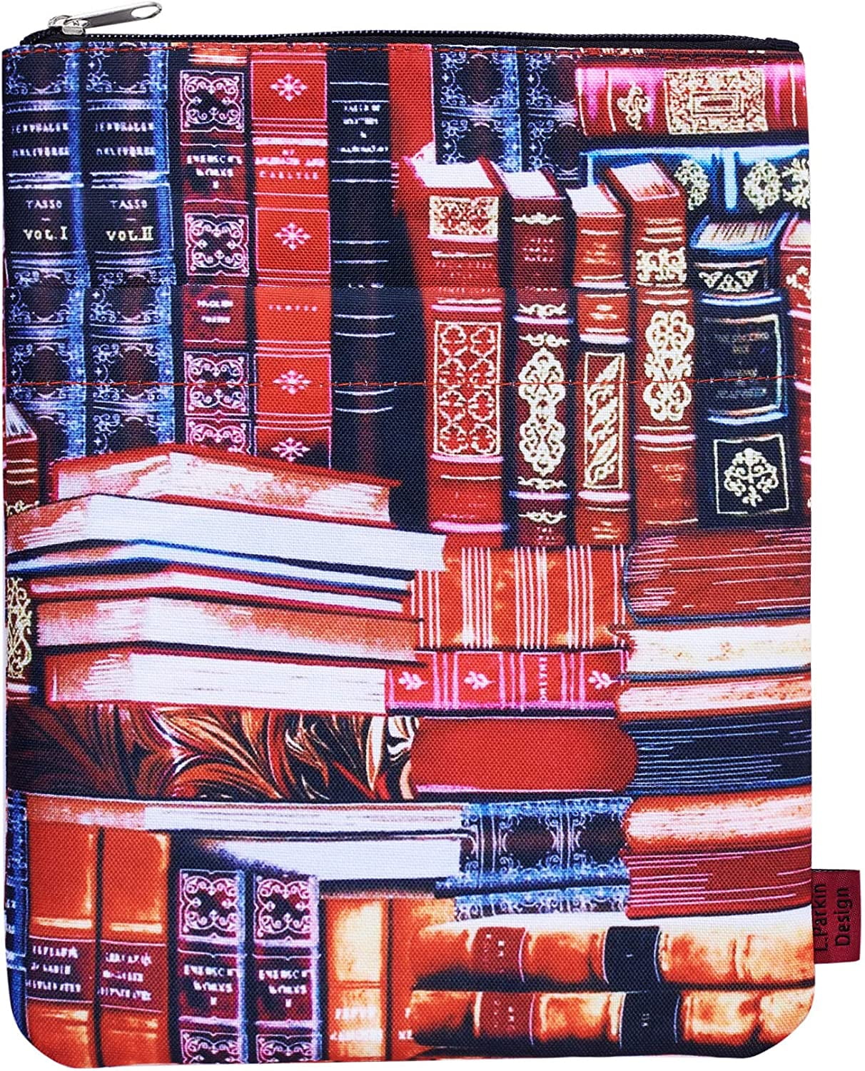 LParkin Classic Bookcase Book Sleeve Cover, Book Protector with Zipper ...