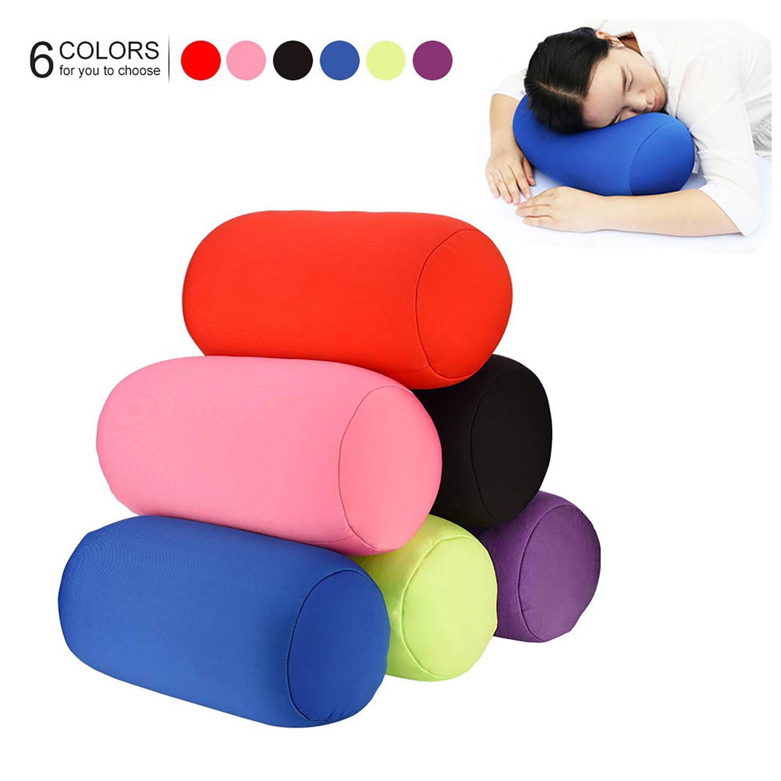 LQCrafK Microbead Bolster, Microbead Pillow, Comfort Mochi Squish Tube ...