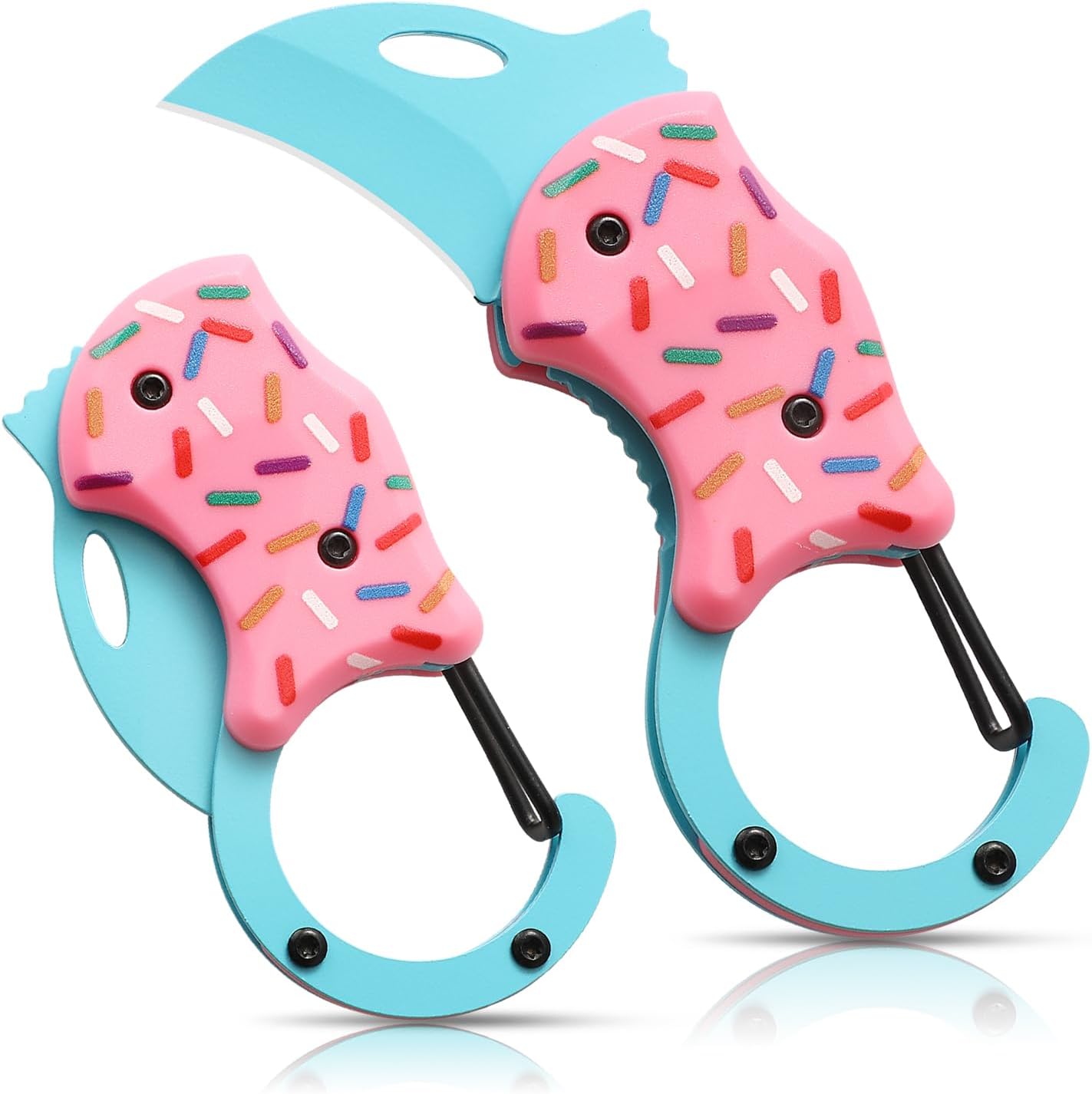 LQCrafK Pink Pocket Knife for Women Men,Cool Folding Knife Box Cutter ...