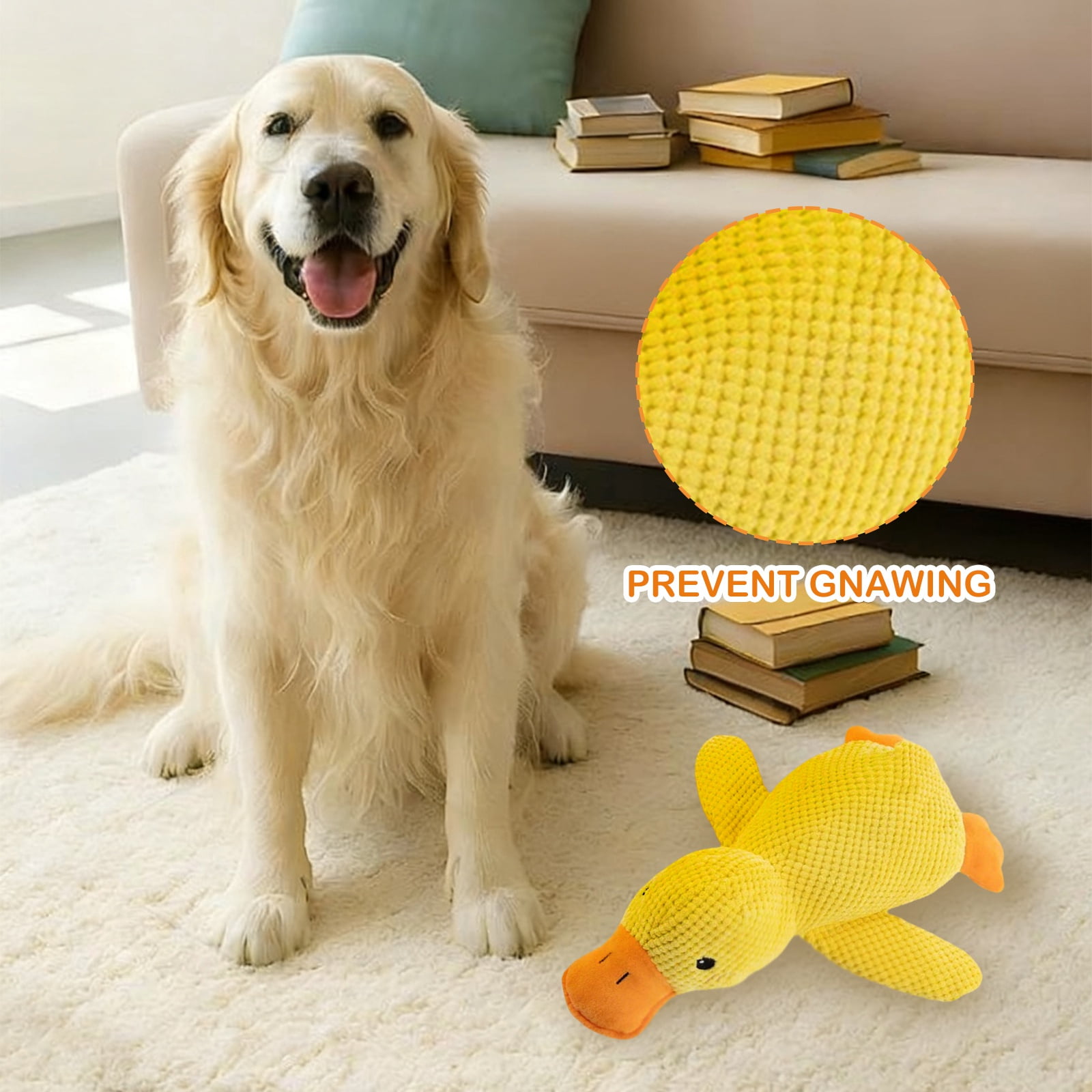 LQPWZU Squeaky Duck Plush Doll, Quacking Duck Stuffed Animal Pillow Toy ...