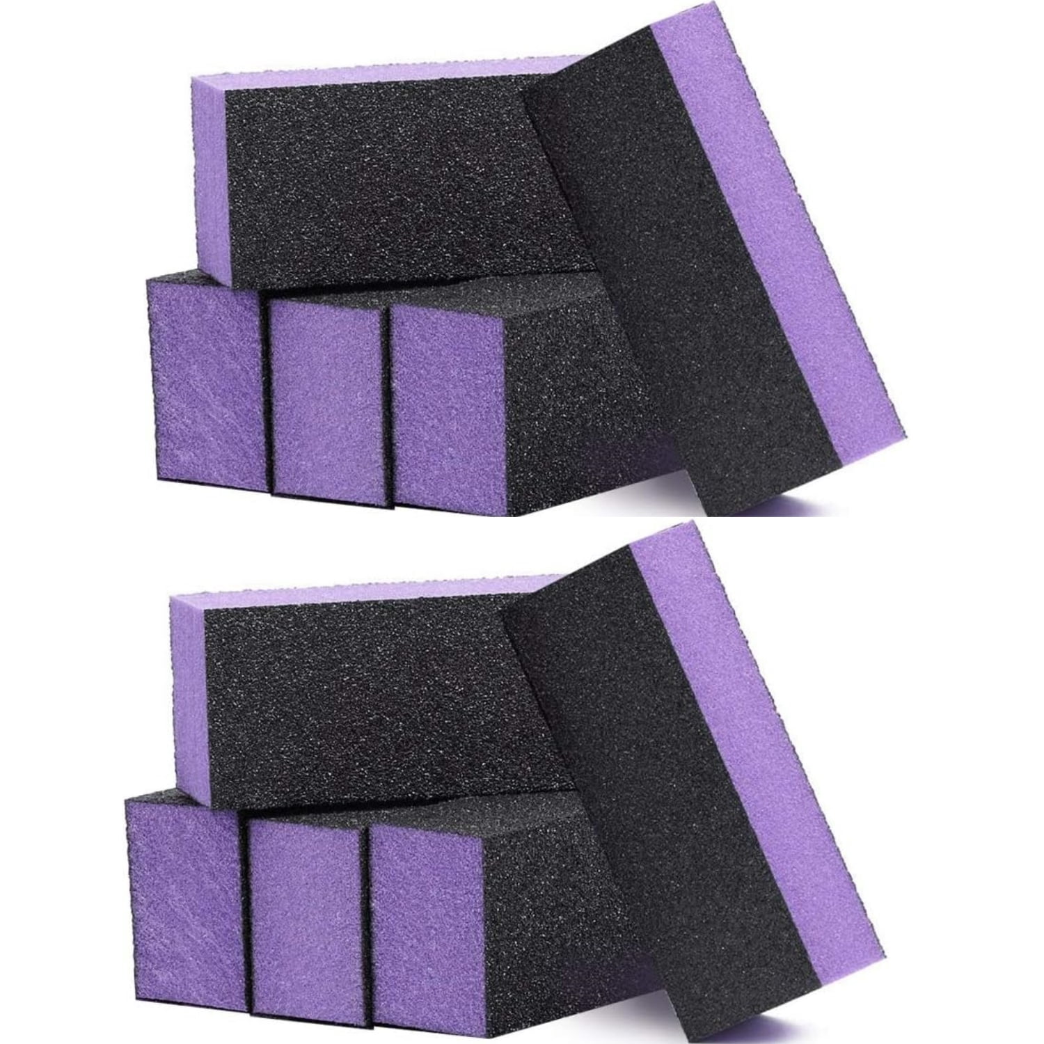 LQQBOX 10 PCS Nail Buffer Block, Professional Manicure Tools, Black ...