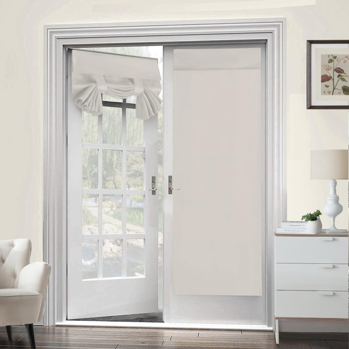 LQQBOX 100% Blackout Door Curtain, Thermal Insulated UV Protection ...