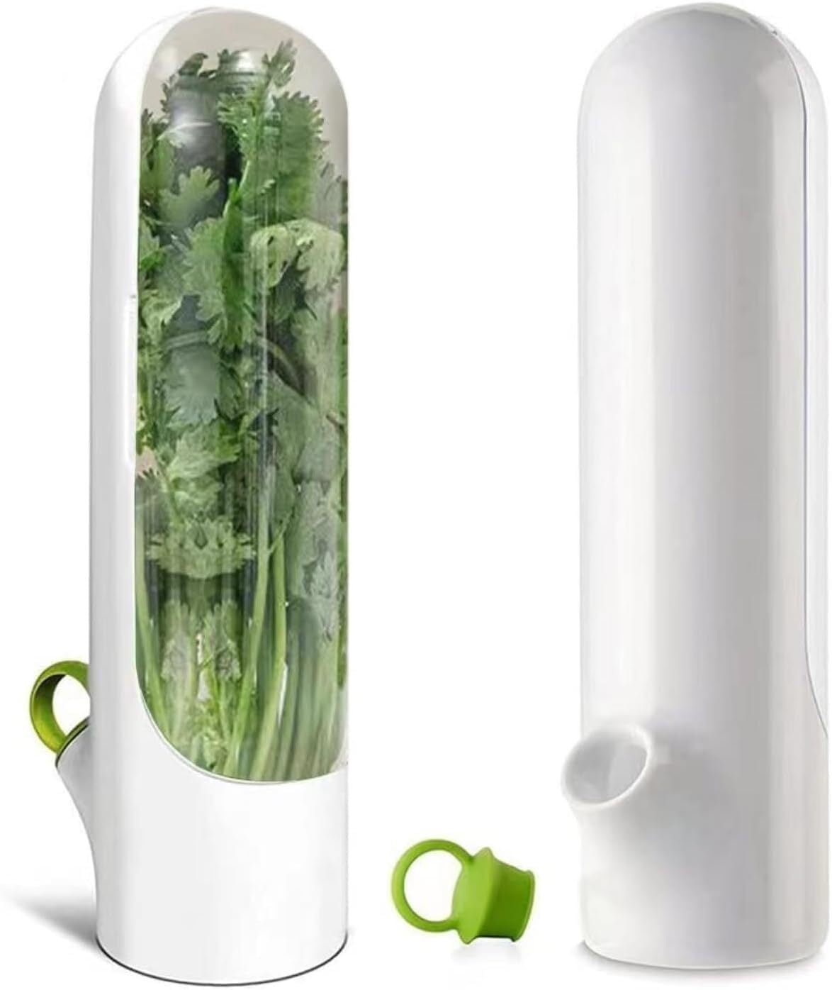 LQQBOX 2 Pcs Herb Saver Pod, Cilantro Containers For Refrigerator ...