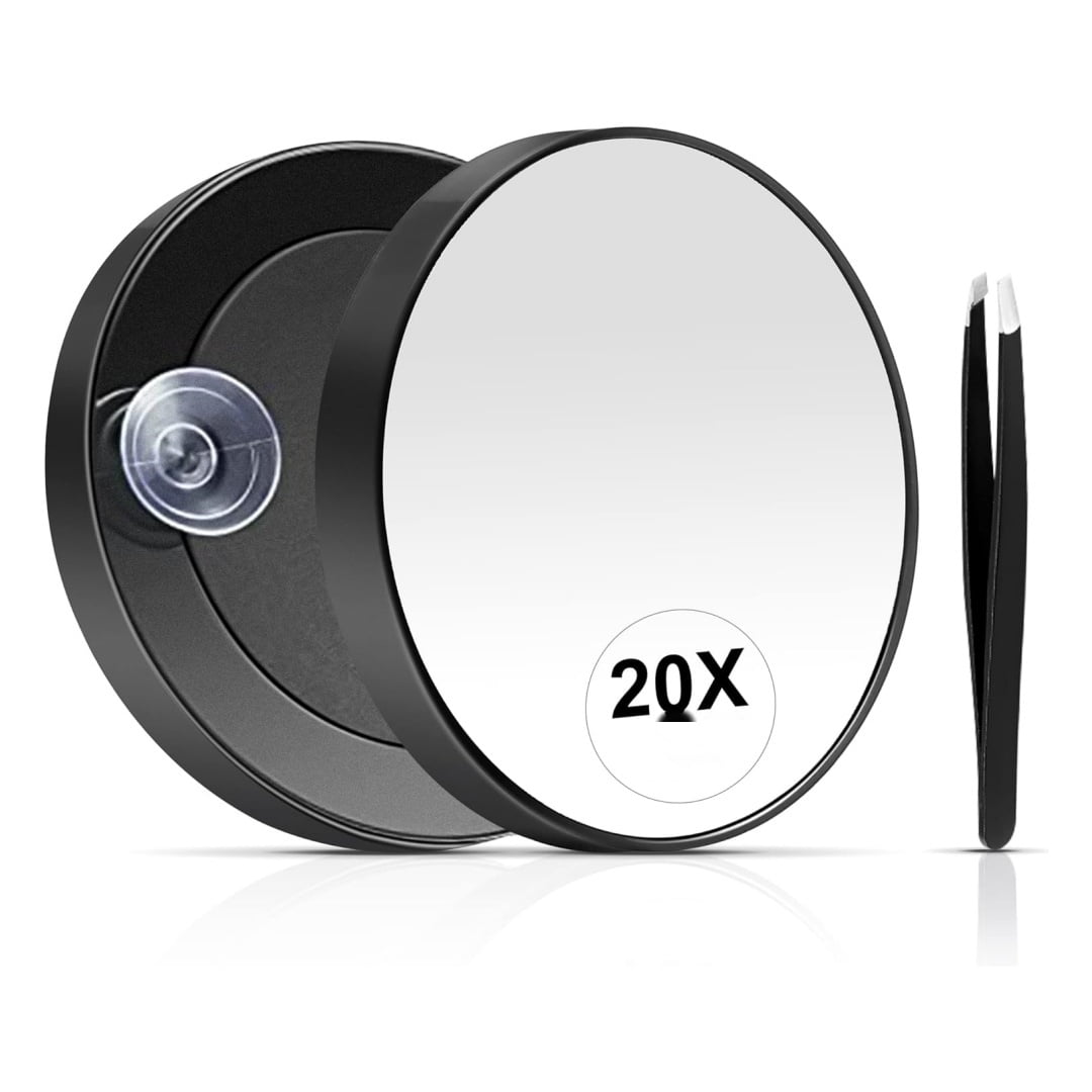 LQQBOX 20X Magnifying Mirror, 20X Magnifying Mirror Suction Cup and ...