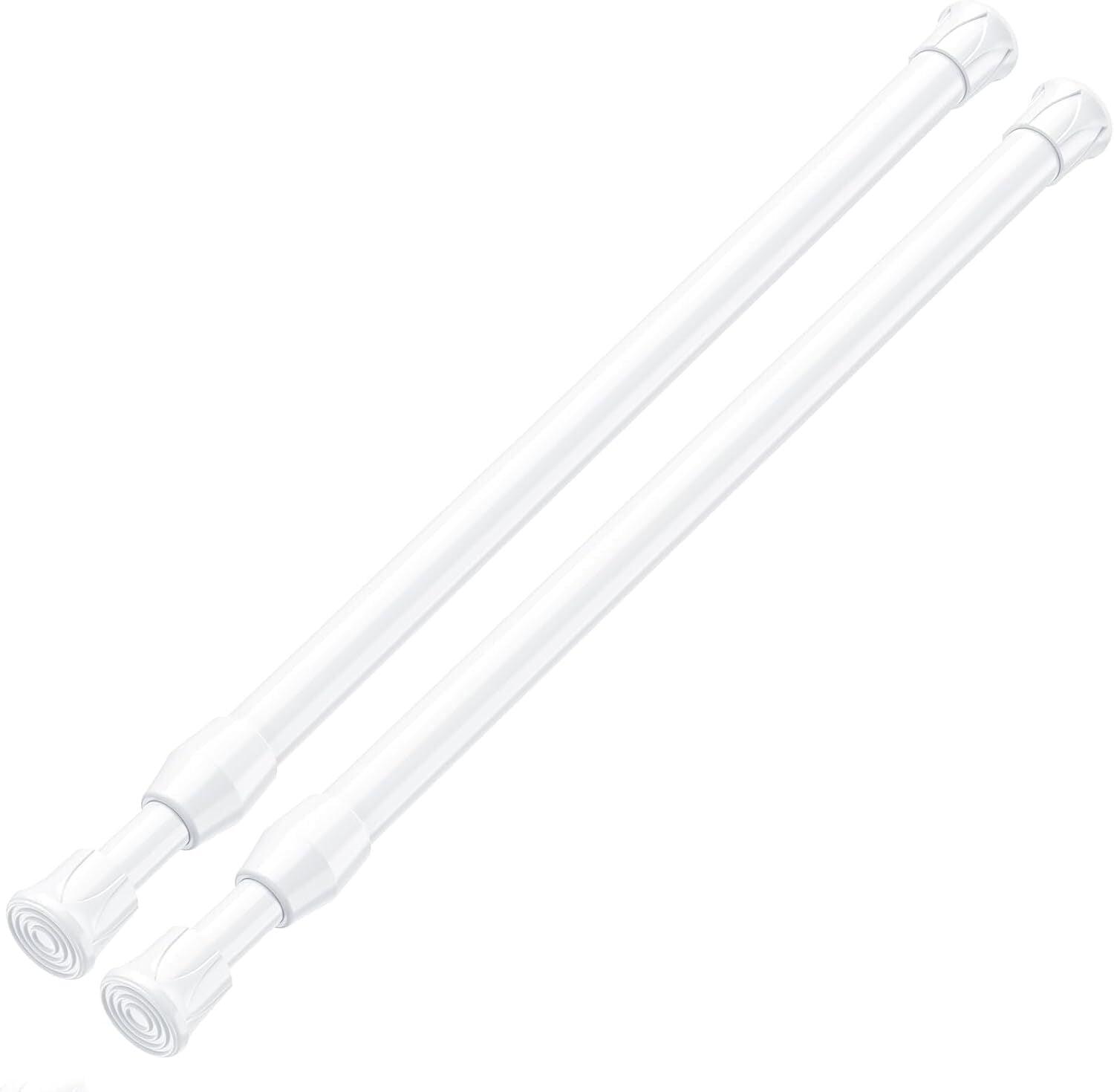 LQQBOX 2pcs Pack Tension Curtain Rod,15.7-28in Adjustable Extendable ...