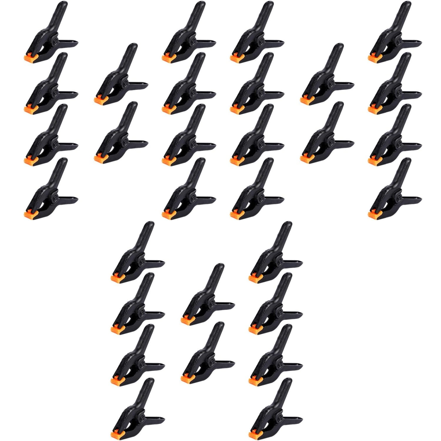 LQQBOX 30 Pcs Spring Clamps, 2inch Plastic Clips, Backdrop Clips, Big ...