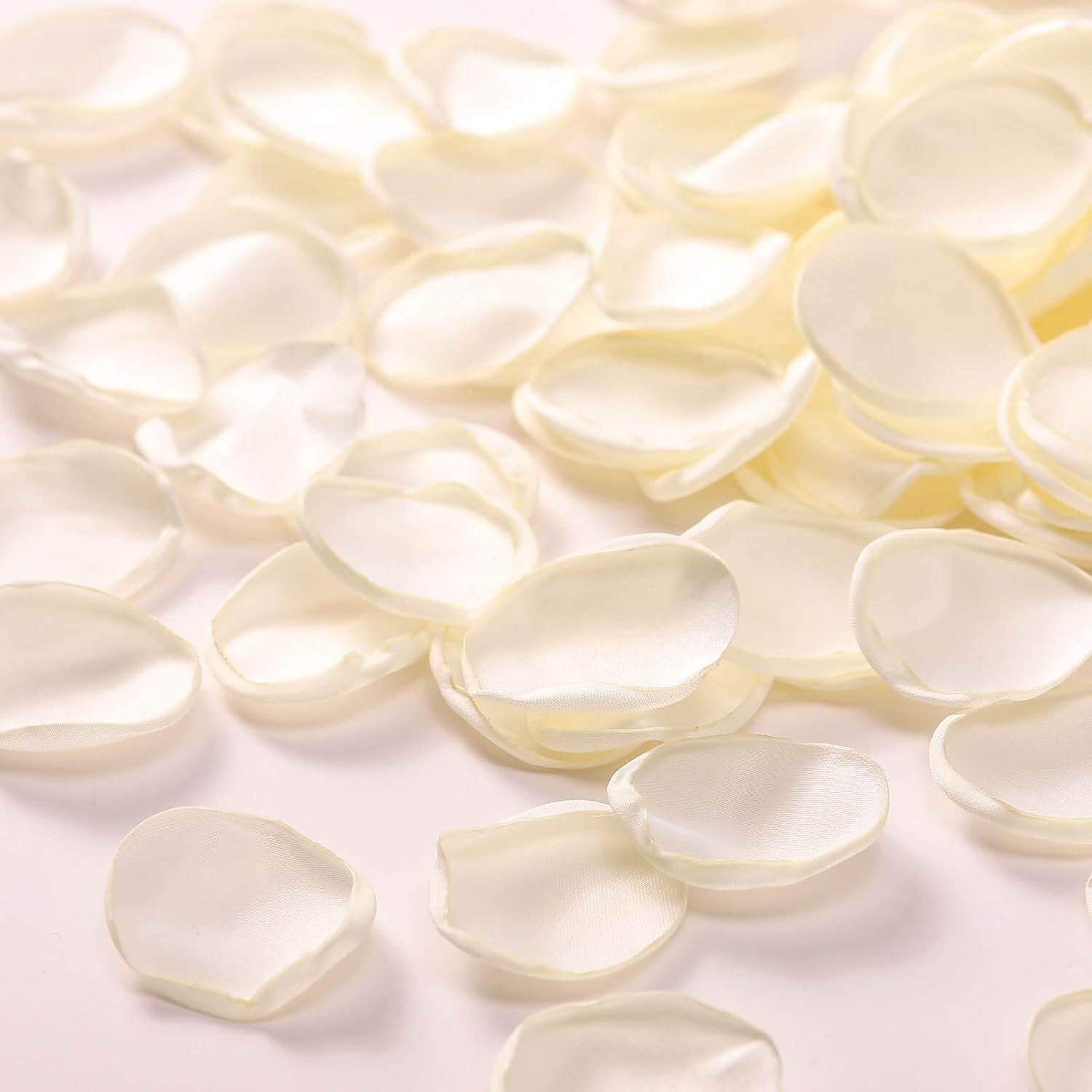 LQQBOX 300 Pcs Silk Rose Petals Flower Petals for Weddings White Petals ...